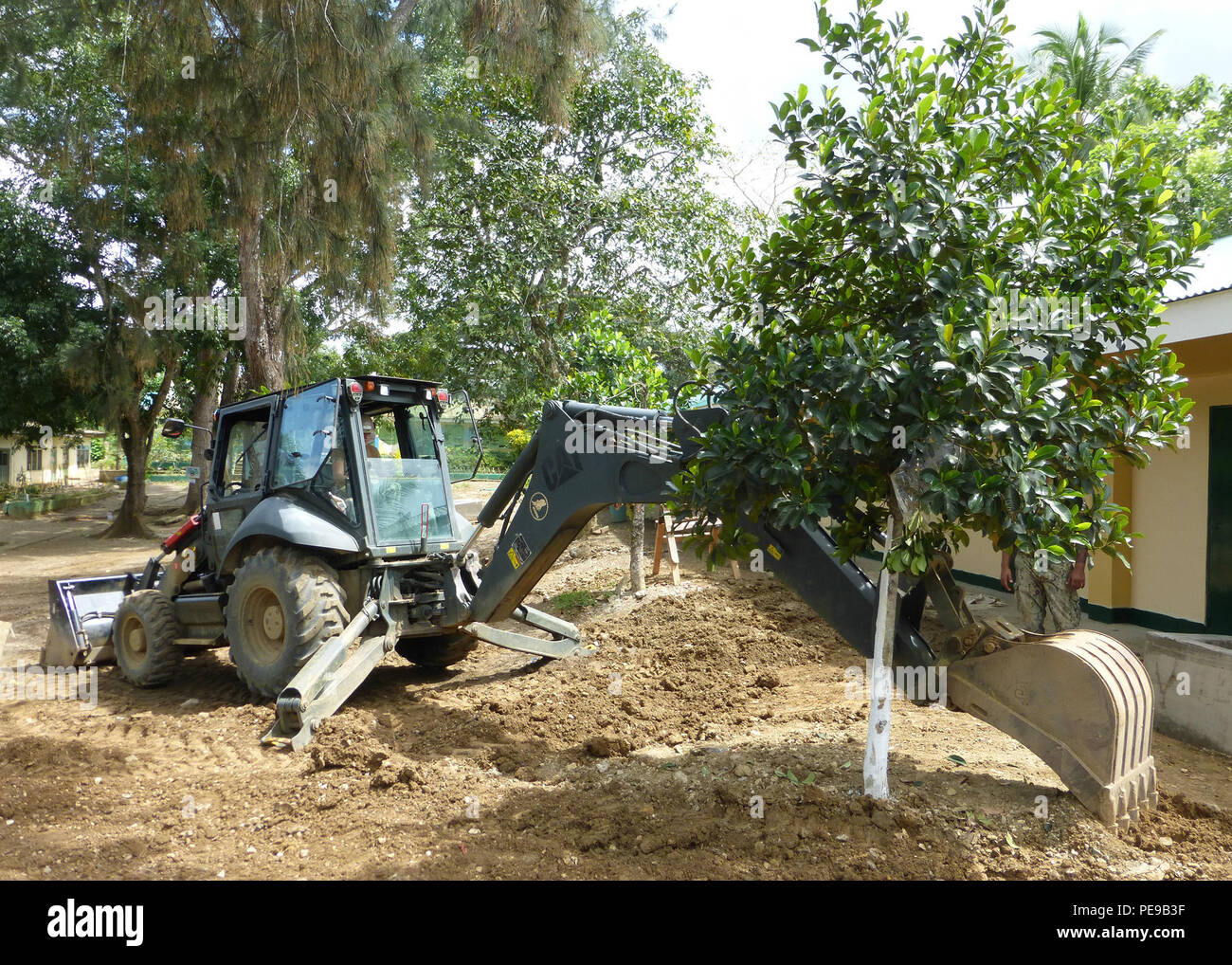 An Equipment Operator from Naval Mobile Construction Battalion 3 used a ...