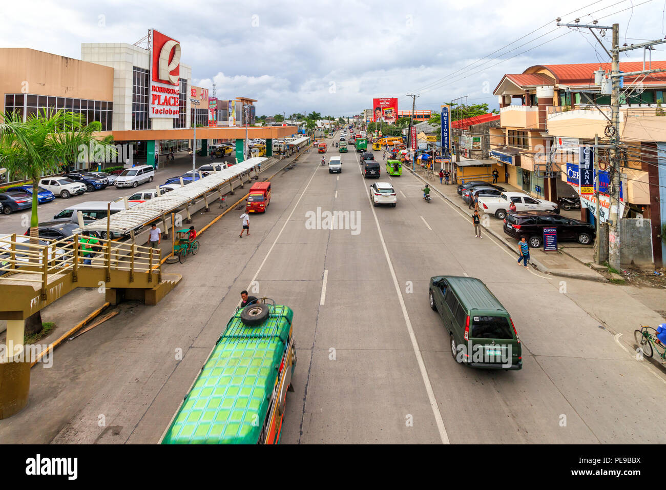 Tacloban City, Philippines - June 06, 2018: Tabuan National Hwy in ...