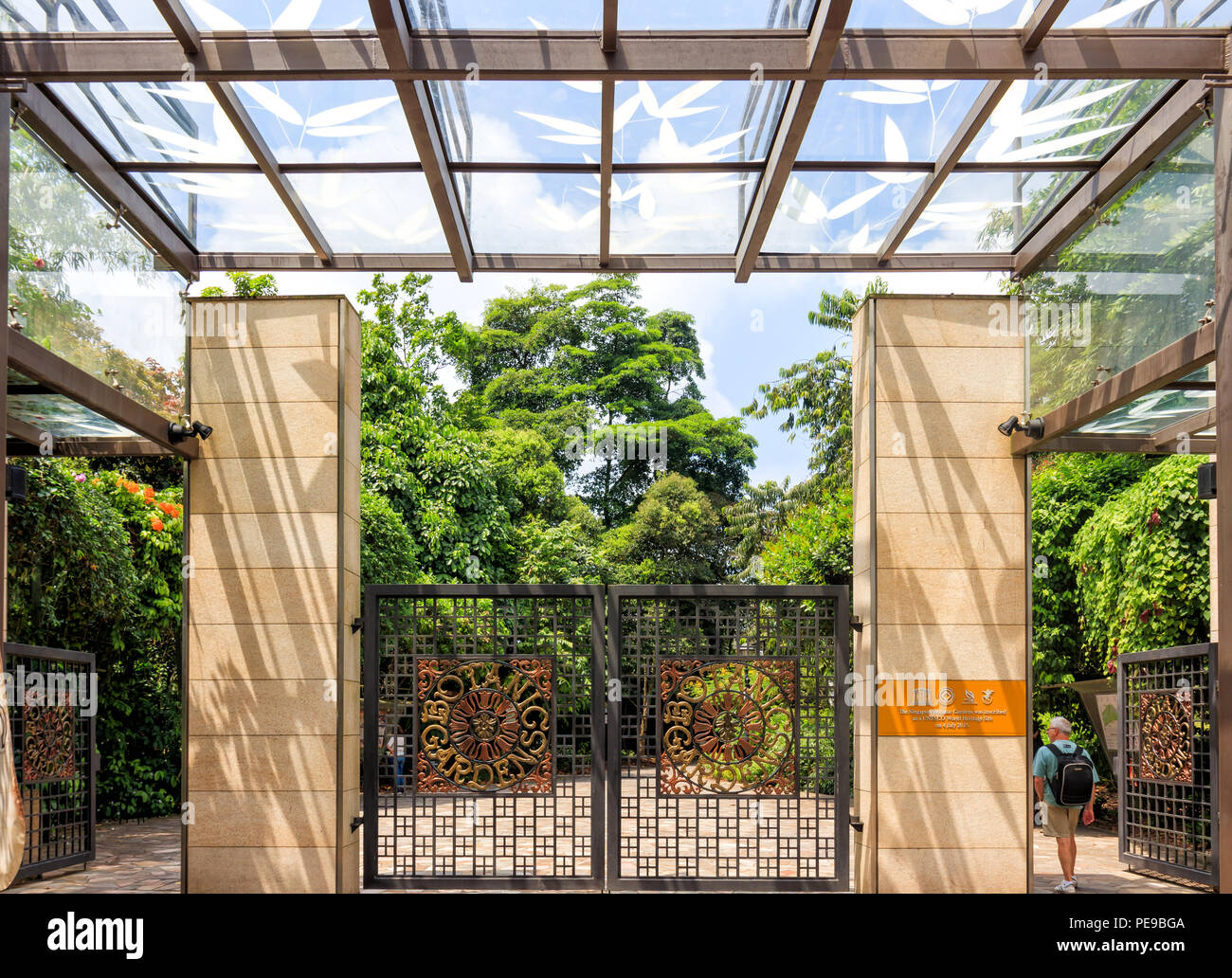 Entrance singapore botanic gardens singapore hi-res stock photography ...