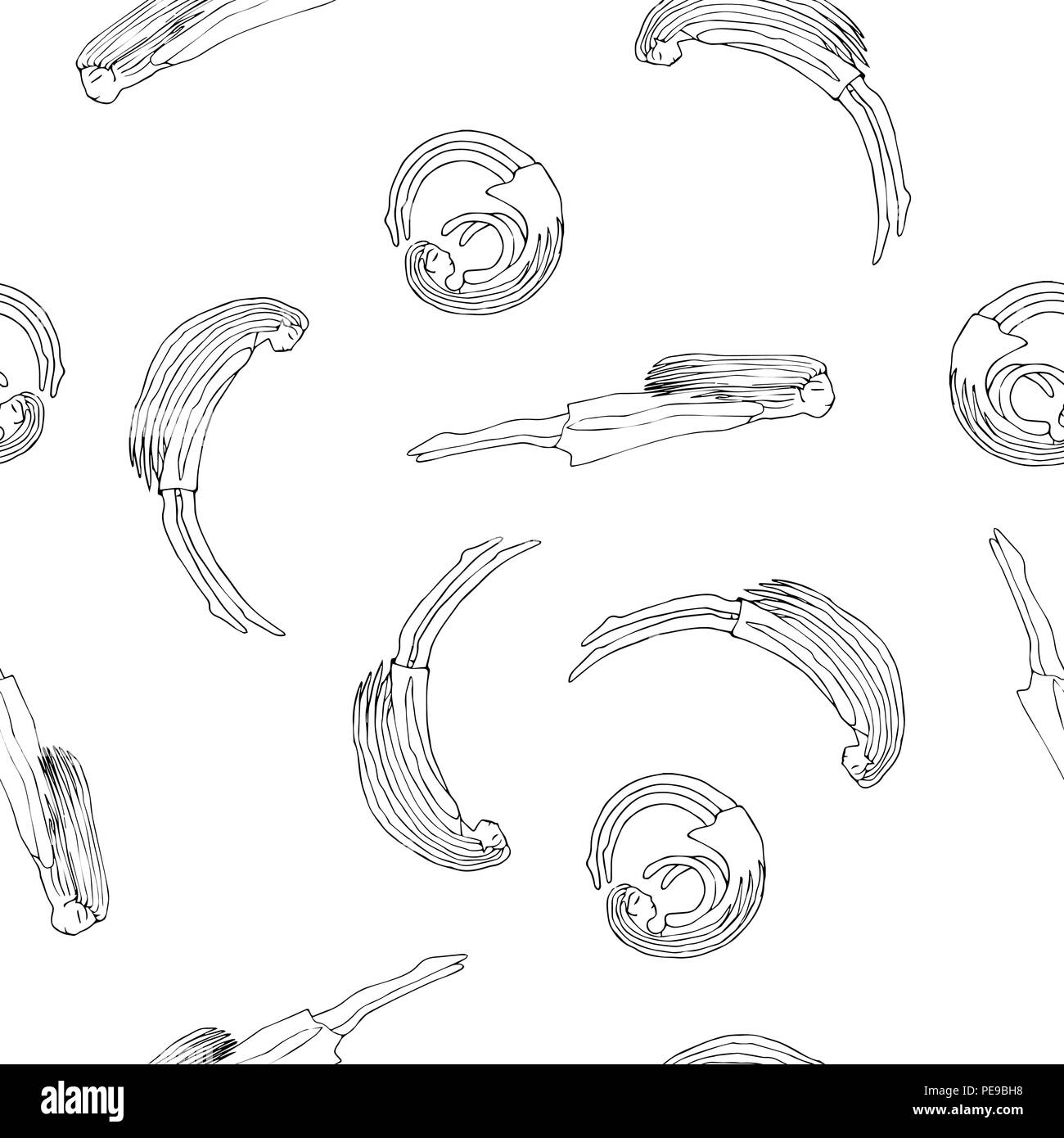 Set halloween seamless pattern Cut Out Stock Images & Pictures - Alamy