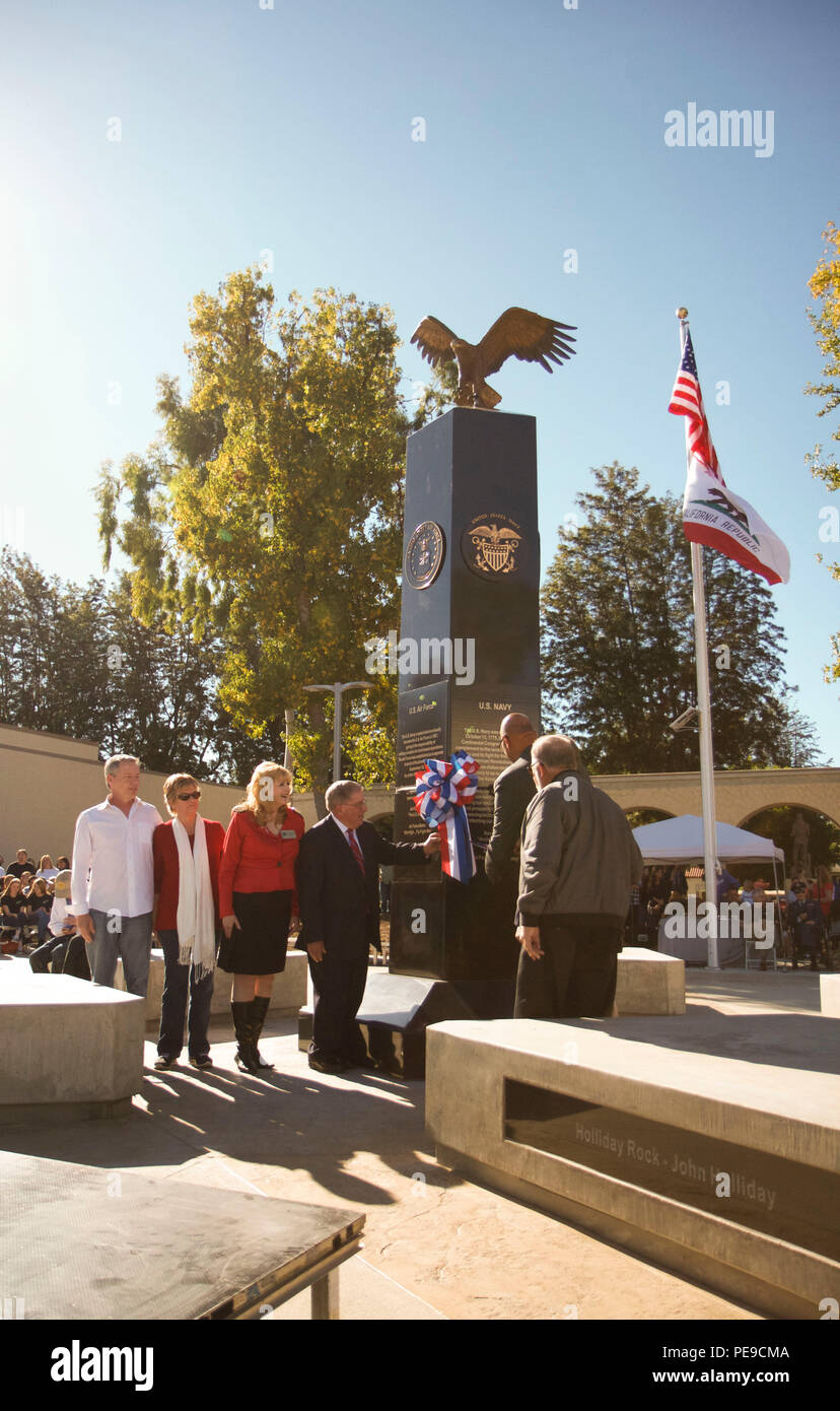 Members of the Upland veterans’ monument project committee along with ...