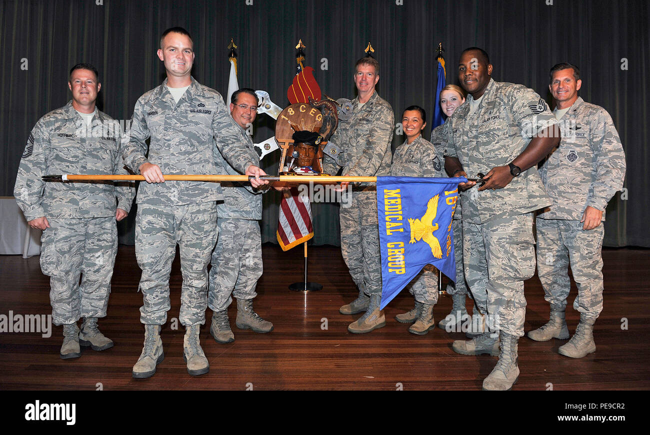 The 18th Medical Group receives the spirit award during Team Kadena's ...