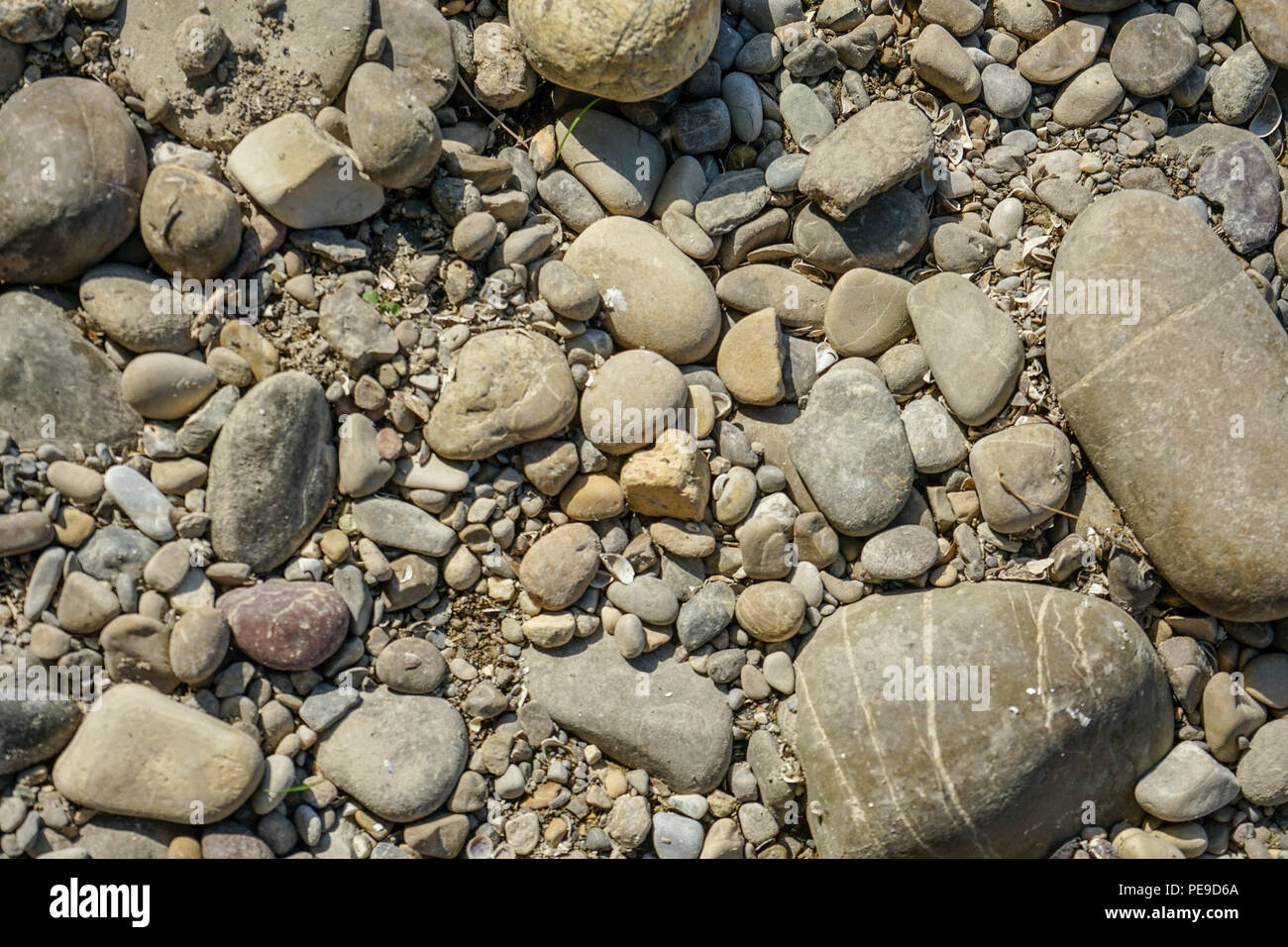 several big and small rocks with different sizes Stock Photo - Alamy