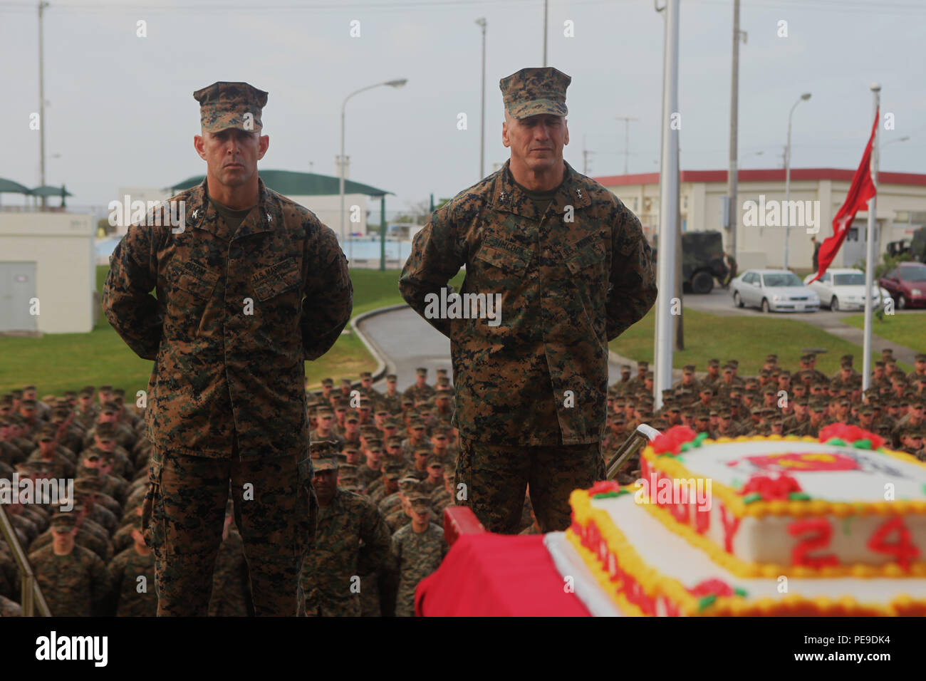 Col. David L. Odom, left, stands with Maj. Gen. Richard L. Simcock ...