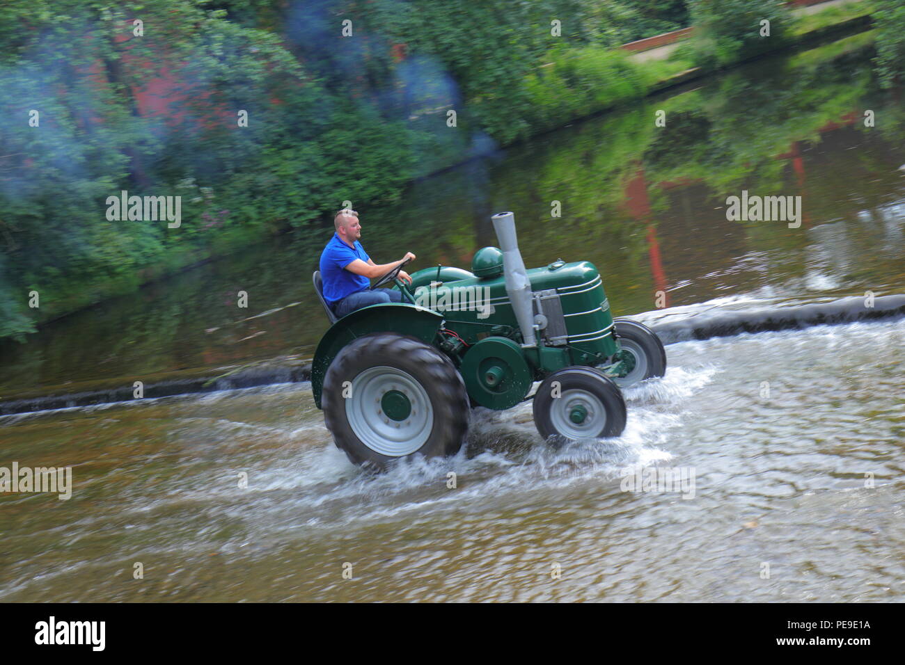 The Tractor run that sees tractors and other vehicles cross the river ...