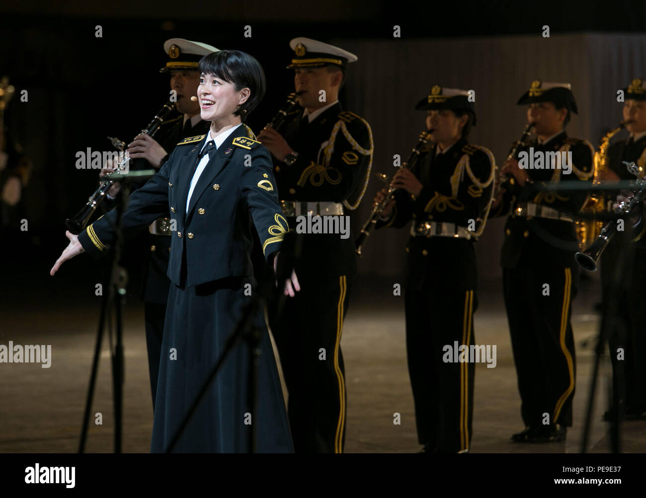 Japan self defense force marching band festival hi-res stock ...