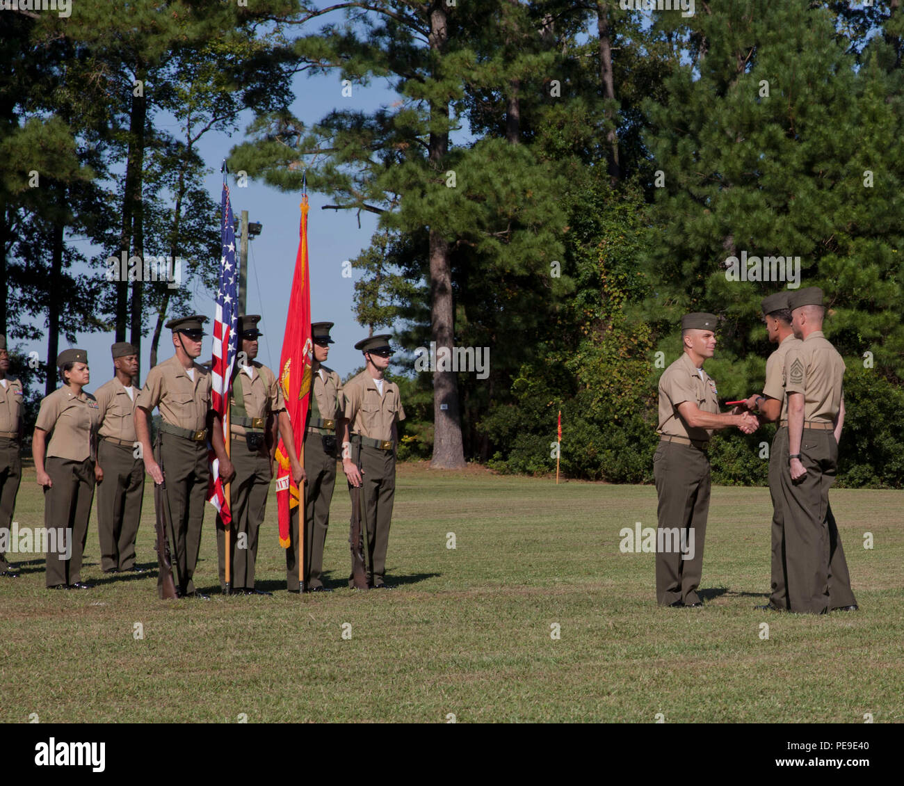 During the ceremony, Lt.Col. Harvey relinquished command of GSS to Lt ...