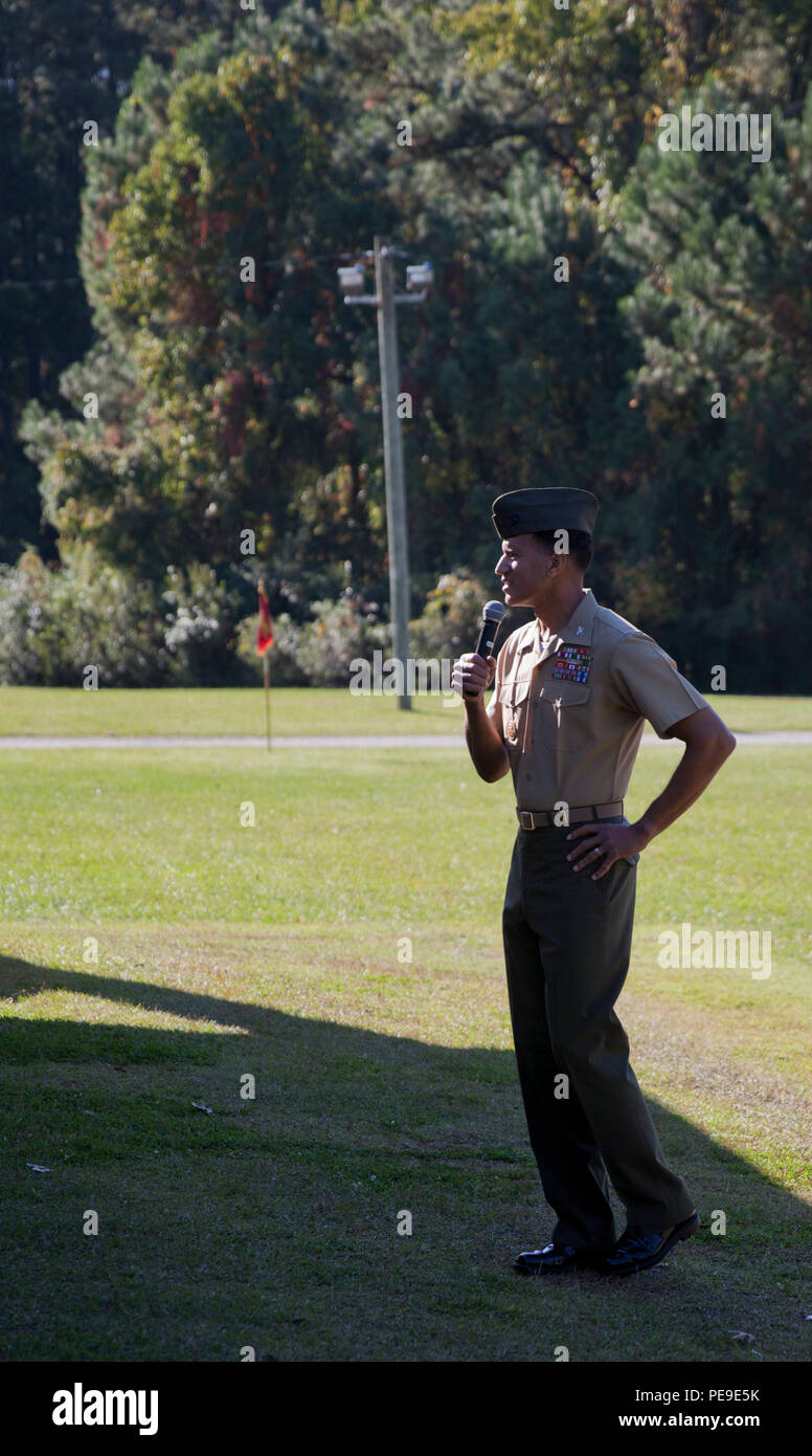 U.S. Marine Corps Col. David E. Jones, commanding officer of Marine ...