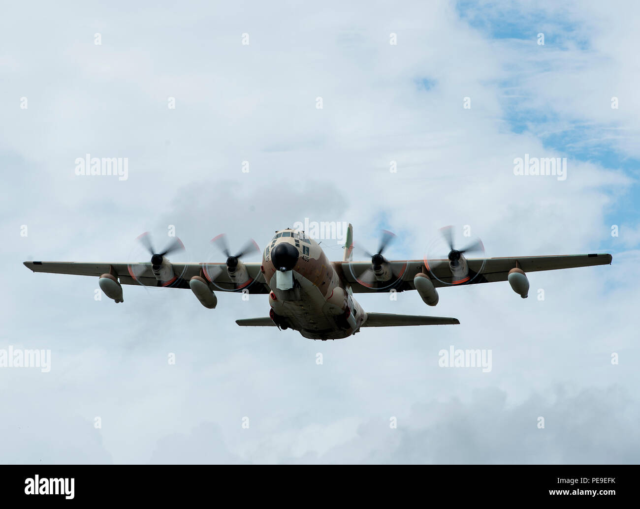 An Israeli Air Force C-130J Super Hercules performs takeoff at the ...