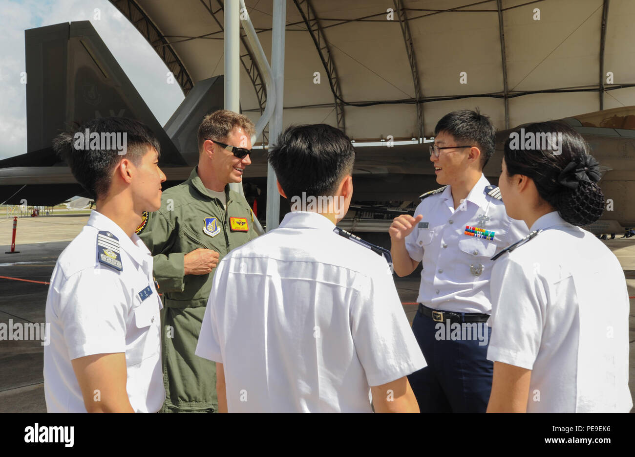 U.S. Air Force Lt. Col. James Sage, Hawaiian Raptors pilot, discusses U ...
