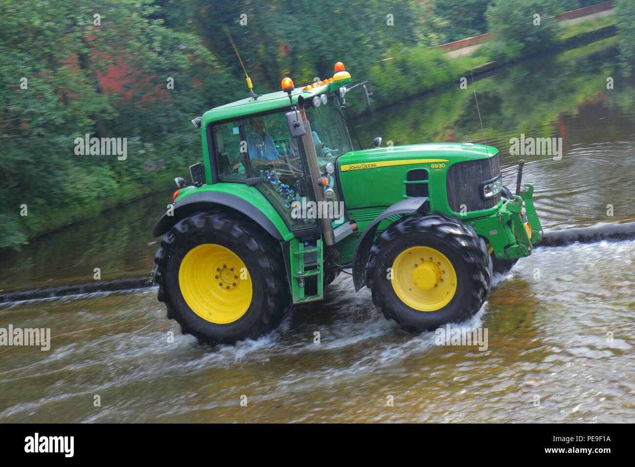 The Tractor run that sees tractors and other vehicles cross the river ...
