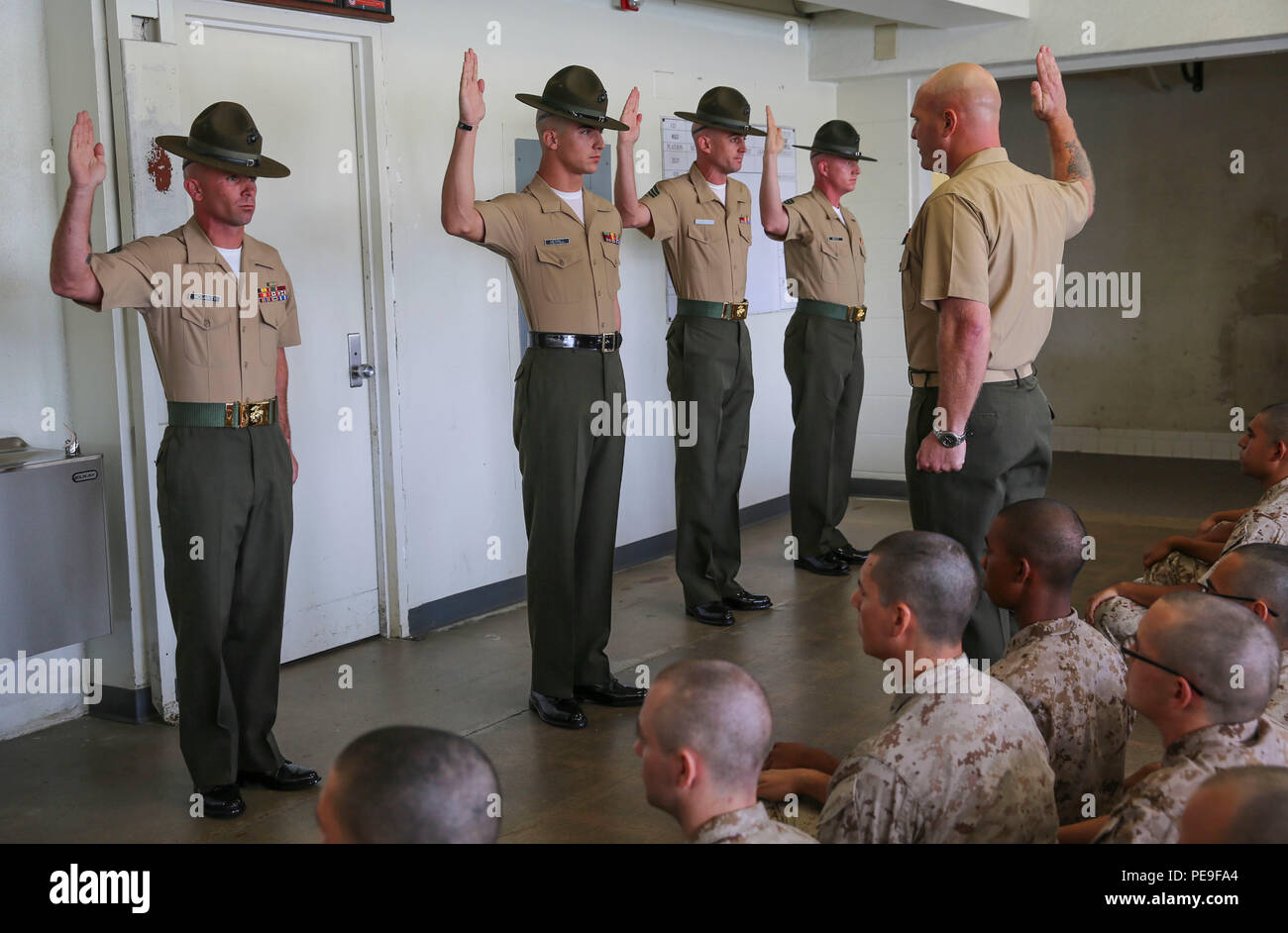 Drill instructors of Kilo Company, 3rd Recruit Training Battalion ...