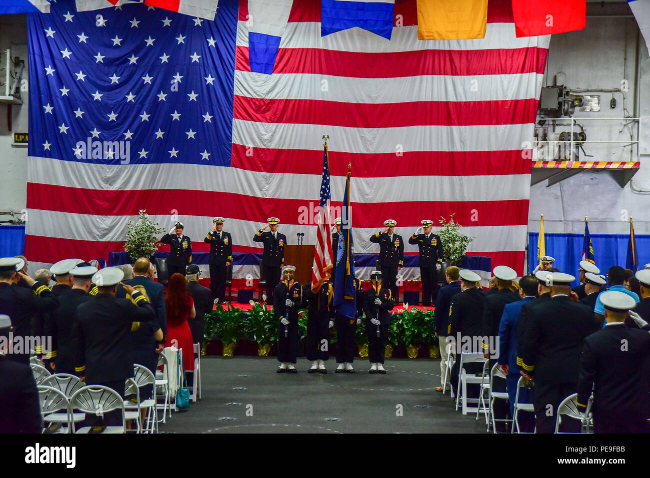 151118-N-QD363-041 NORFOLK (Nov. 18, 2015) - The aircraft carrier USS Dwight D. Eisenhower (CVN ...