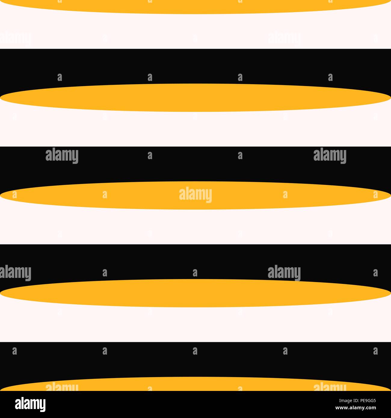 Retro black white and orange Horizontal Stripes Stock Vector Image ...