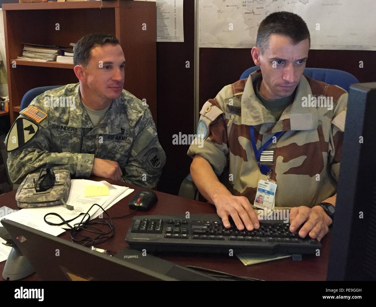 Capt. Scott Saunders, U.S. Army Africa, discusses the tactical ...