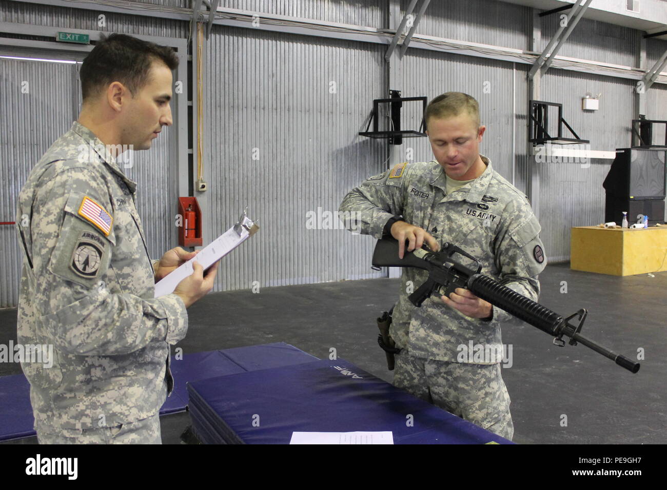 U.S. Army Sgt. Adam Foster, a North Carolina National Guard Soldier ...