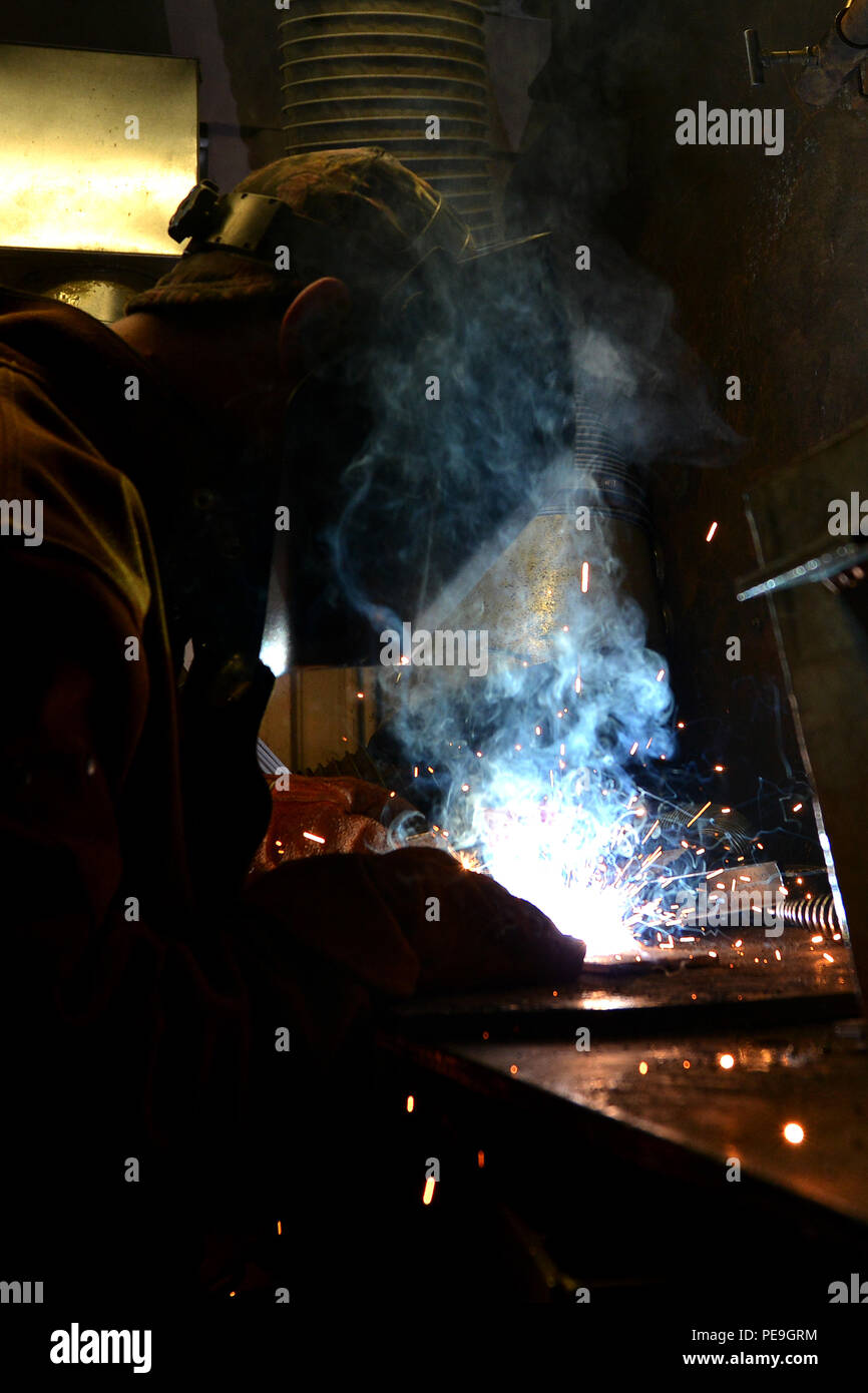 U.S. Army Pfc. Edward Allen, a railway operation student of the ...