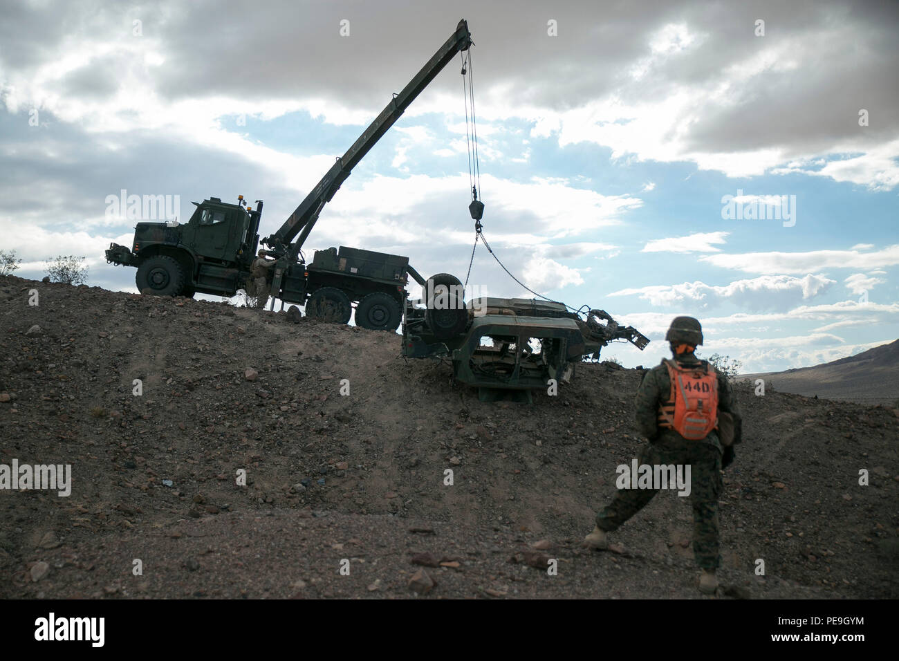 Marines with the Logistics Combat Element of the Marine Air-Ground Task ...