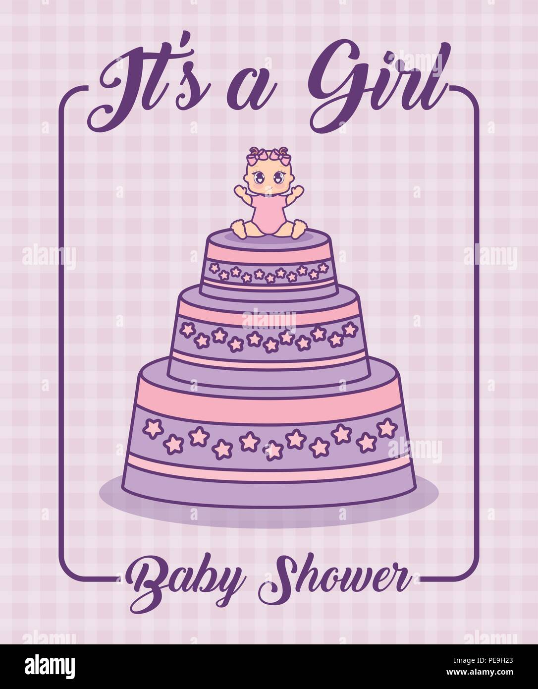 Purple Baby Girl Background