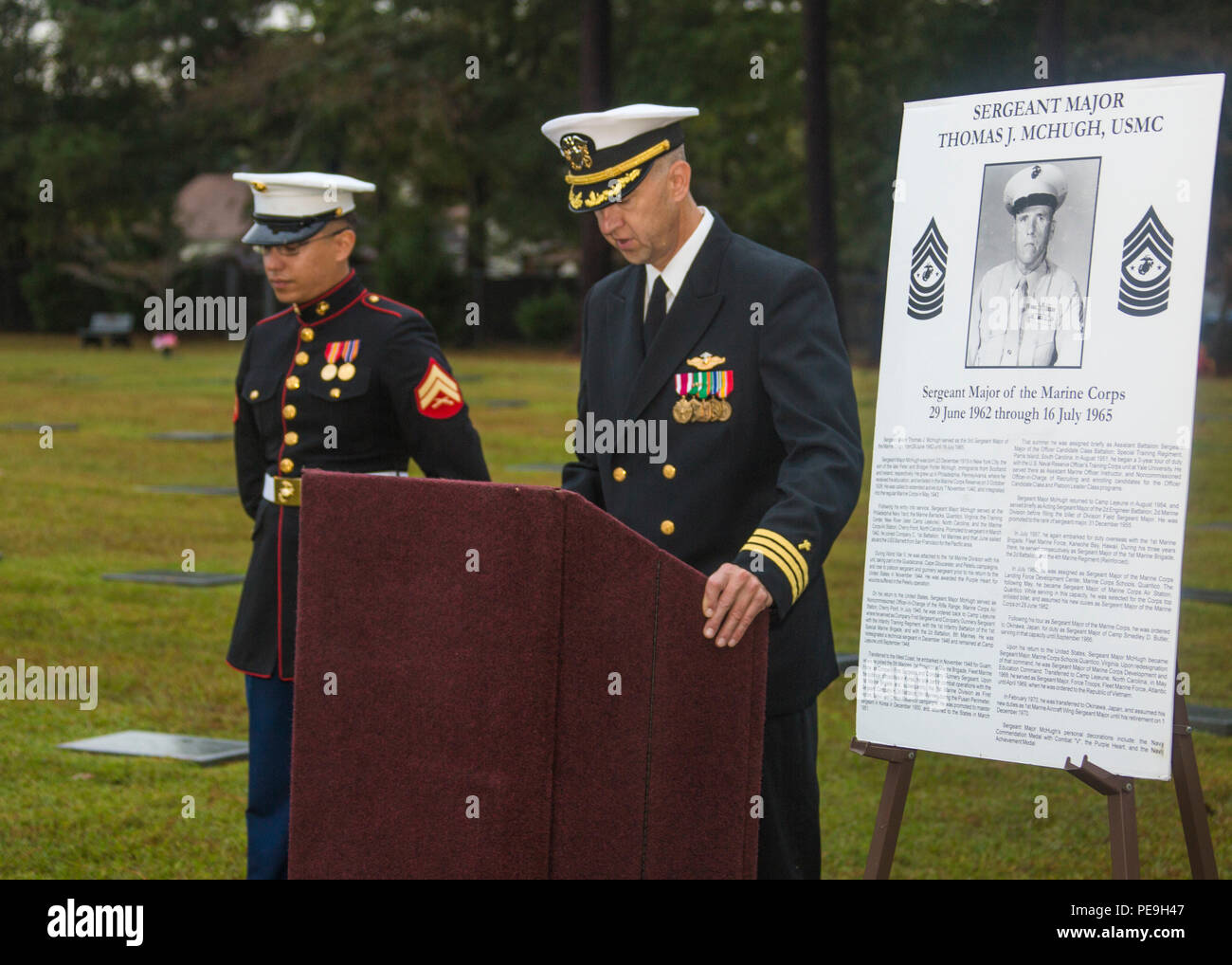 A U.S. Navy chaplain assigned to Marine Corps Installations East ...