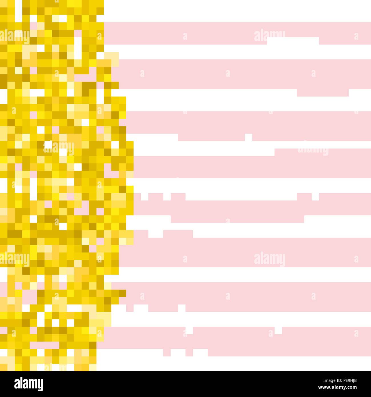 Gold glitter confetti with dots Stock Vector Image & Art - Alamy