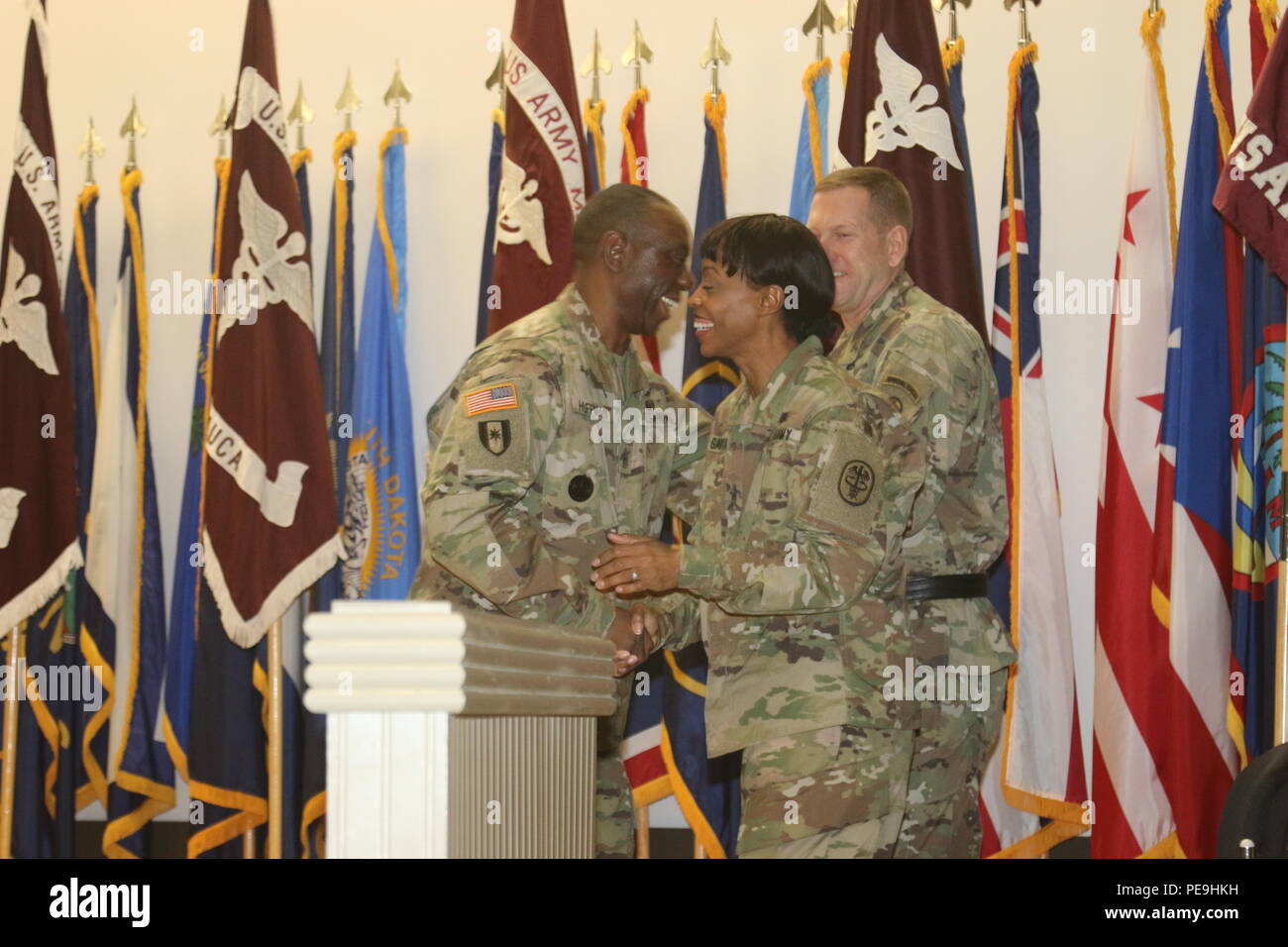 Command Sgt. Maj. Marshall Huffman, the outgoing senior enlisted ...