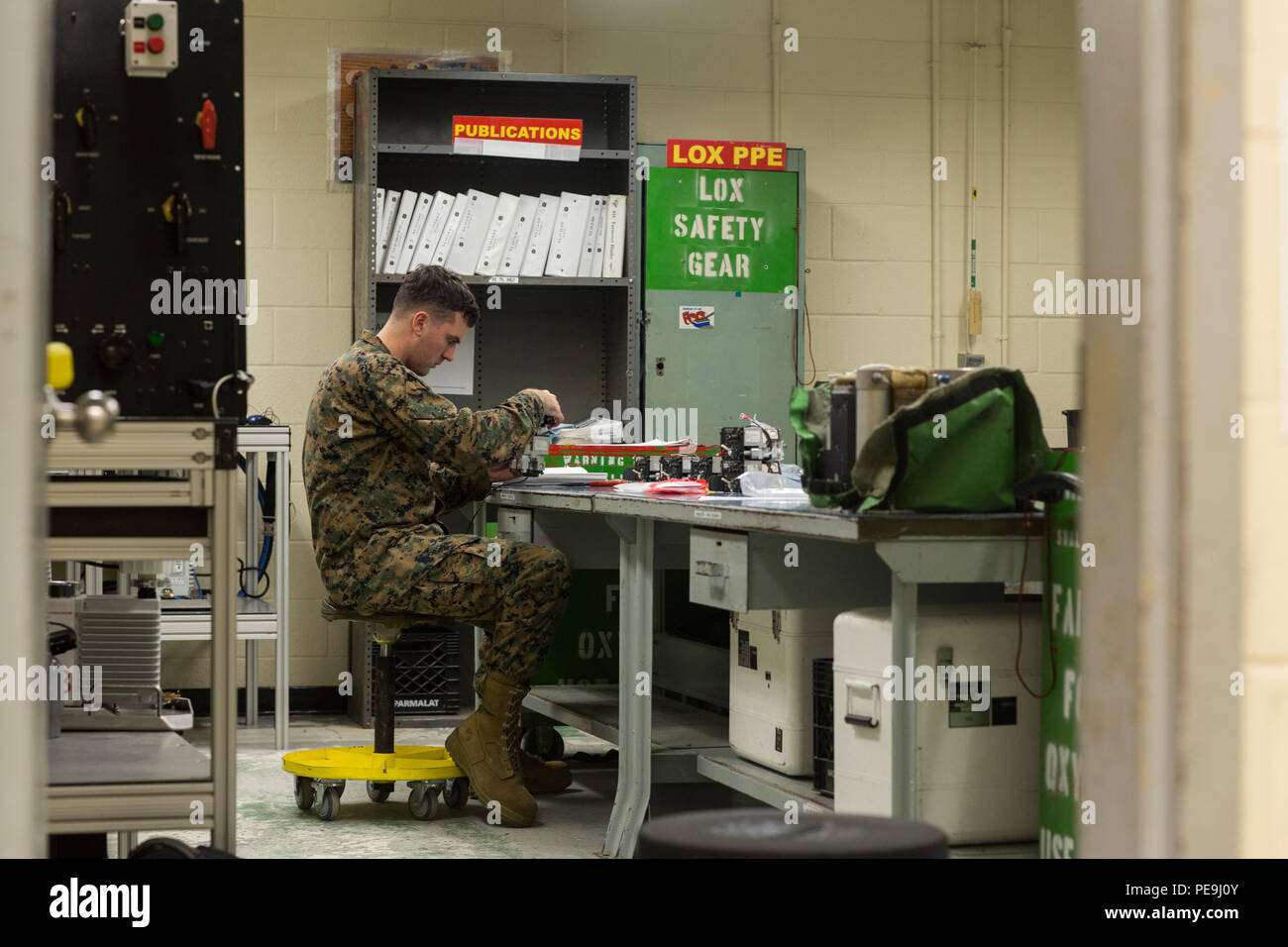 Aviation life support equipment technician hi-res stock photography and ...
