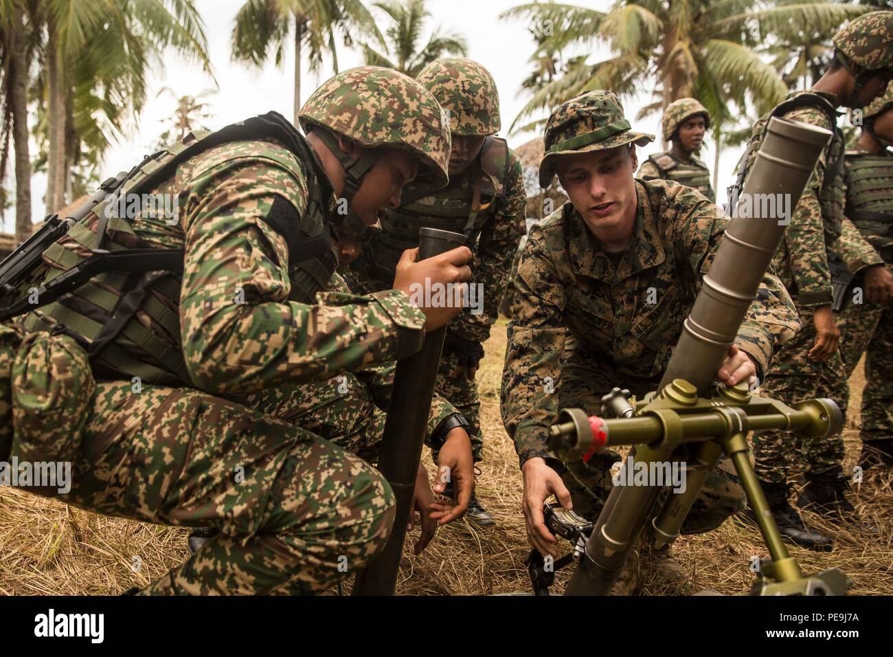 TANDUO BEACH, Malaysia (Nov. 10, 2015) U.S. Marine Lance Cpl. Joey ...