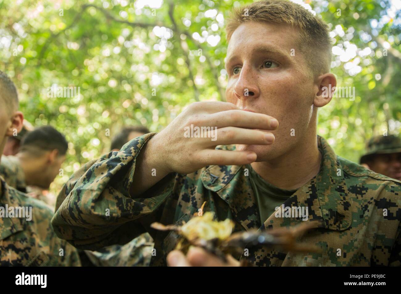 TANDUO, Malaysia (Nov. 11, 2015) U.S. Marine Lance Cpl. Shawn Smith ...