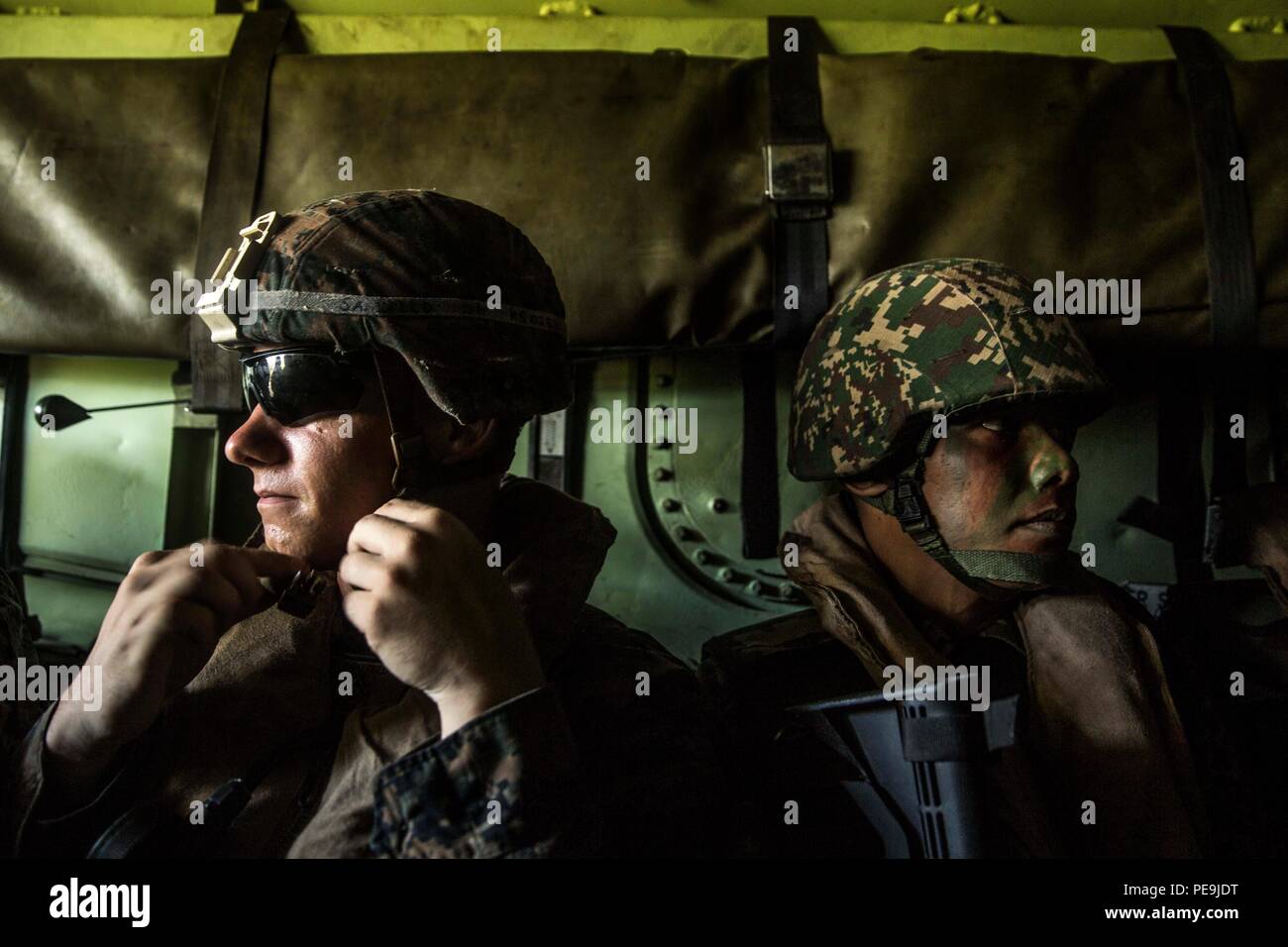 TANDUO BEACH, Malaysia (Nov. 13, 2015) U.S. Marine Cpl. Justin Saafield ...
