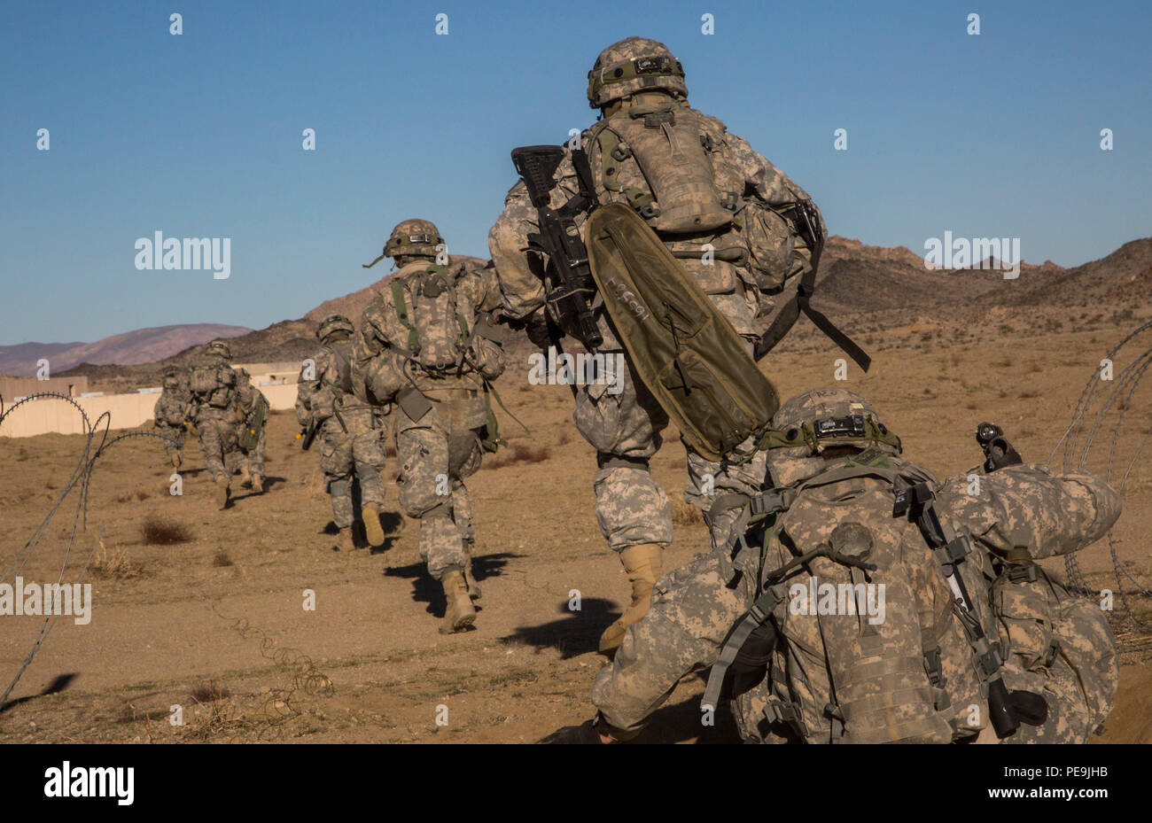 U.S. Soldiers assigned to 1st Battalion, 41st Infantry Regiment, 2nd ...