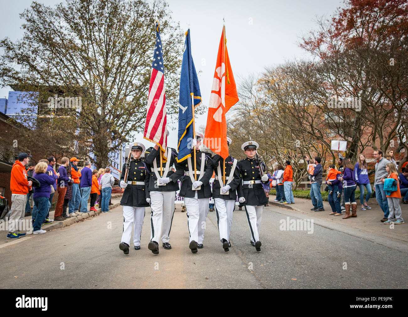The Clemson University Pershing Rifles Honor Guard, of Clemson’s ...