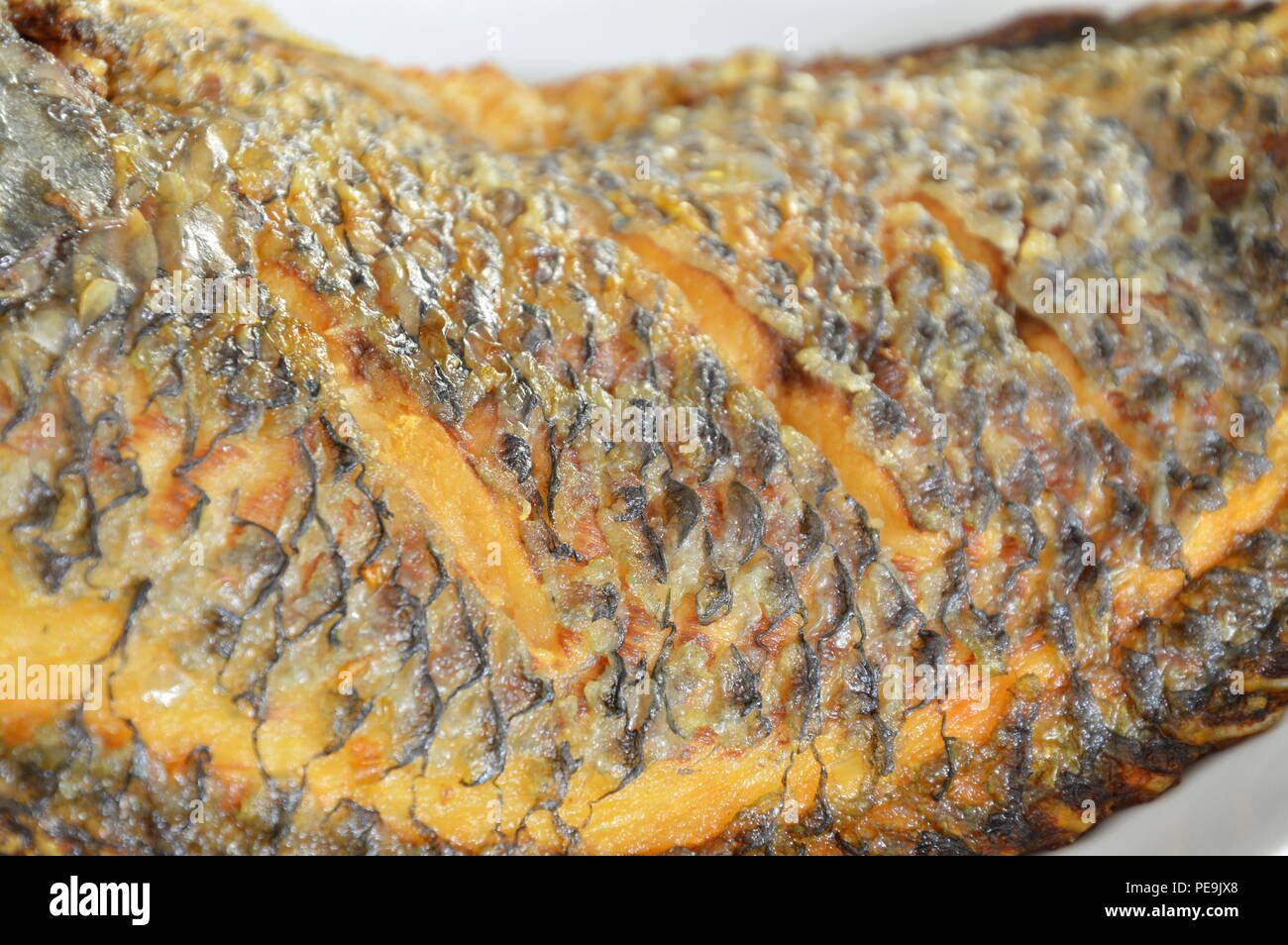 deep fried mango fish on dish Stock Photo - Alamy