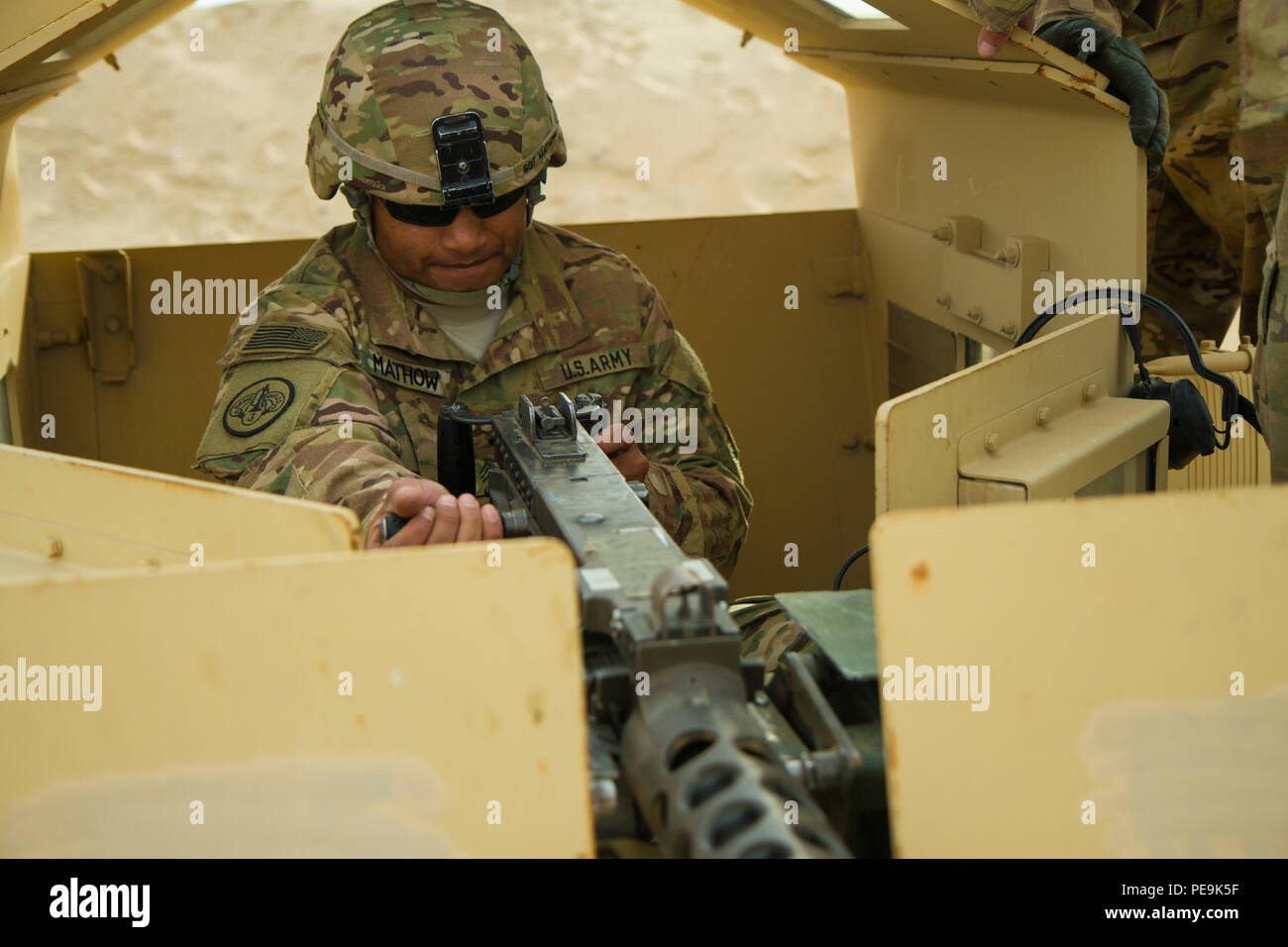 A U.S. Soldier from 1st Battalion, 18th Infantry Regiment performs a ...