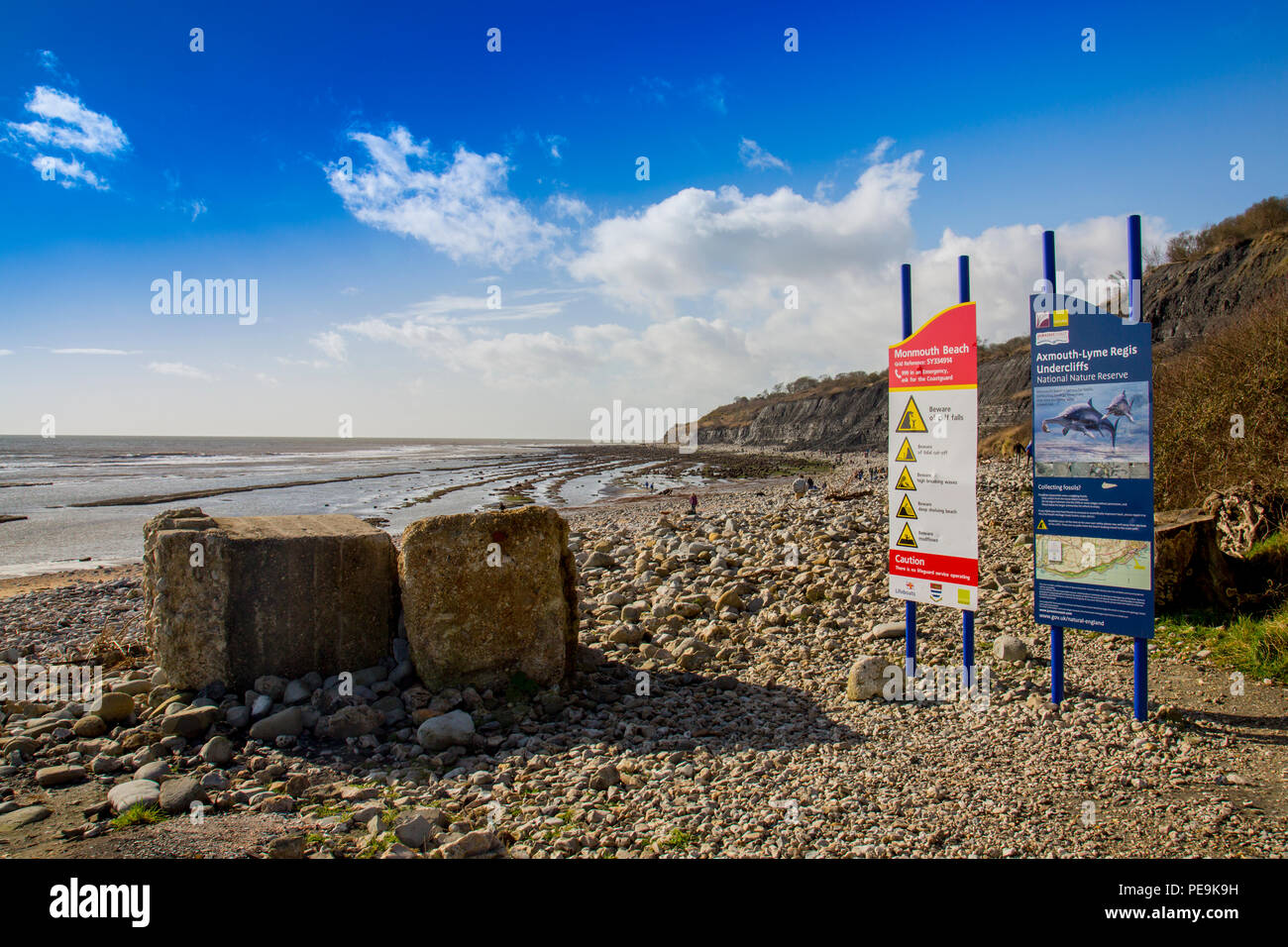 Information and warning signs on the approach to Monmouth Beach and the ... Information and warning signs on the approach to Monmouth Beach and the ...