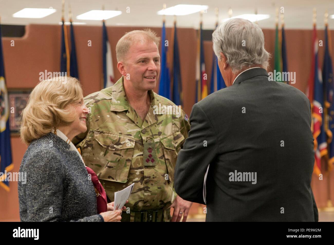 British Brig. Gen. Frazer Lawrence, 1st Armored Division deputy ...