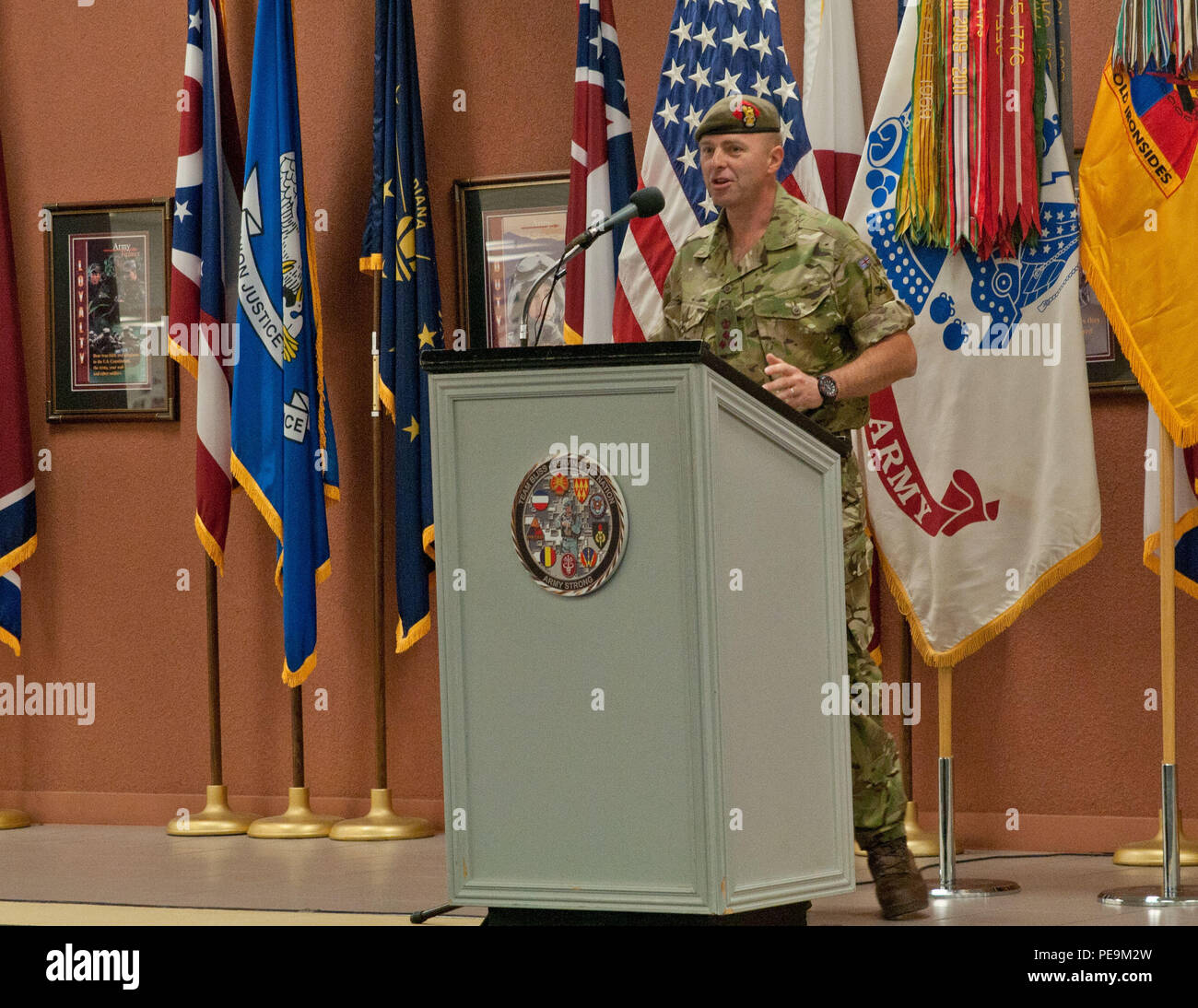 British Brig. Gen. Frazer Lawrence, 1st Armored Division Deputy ...