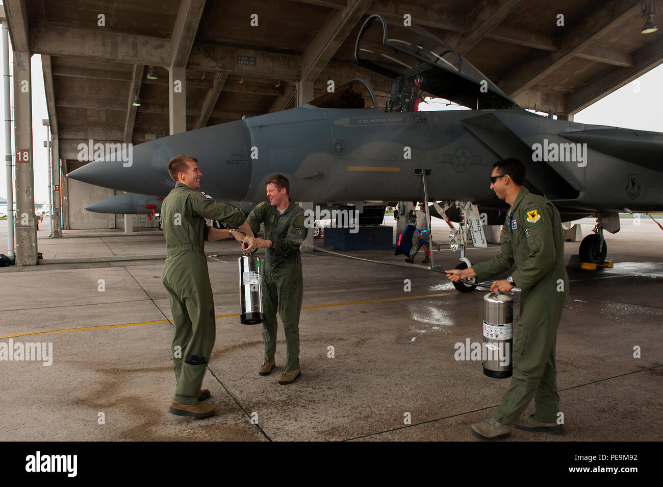 U.S. Air Force Lt. Col. Alexander Haddad, 44th Fighter Squadron pilot ...