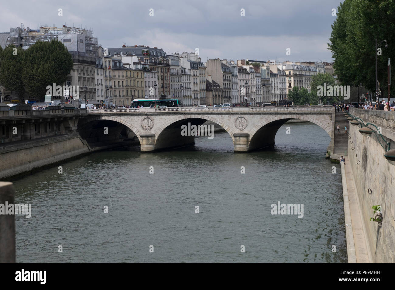 bridge on the river seine, paris, france Stock Photo - Alamy