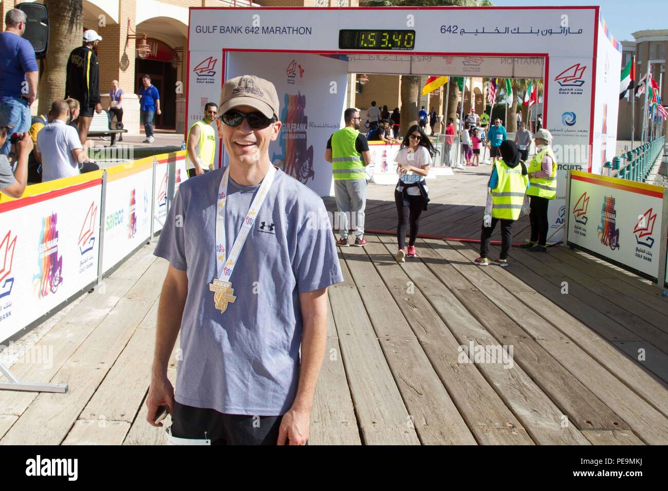 Maj. Daniel Toven, music liaison officer with U.S. Army Central, stands ...