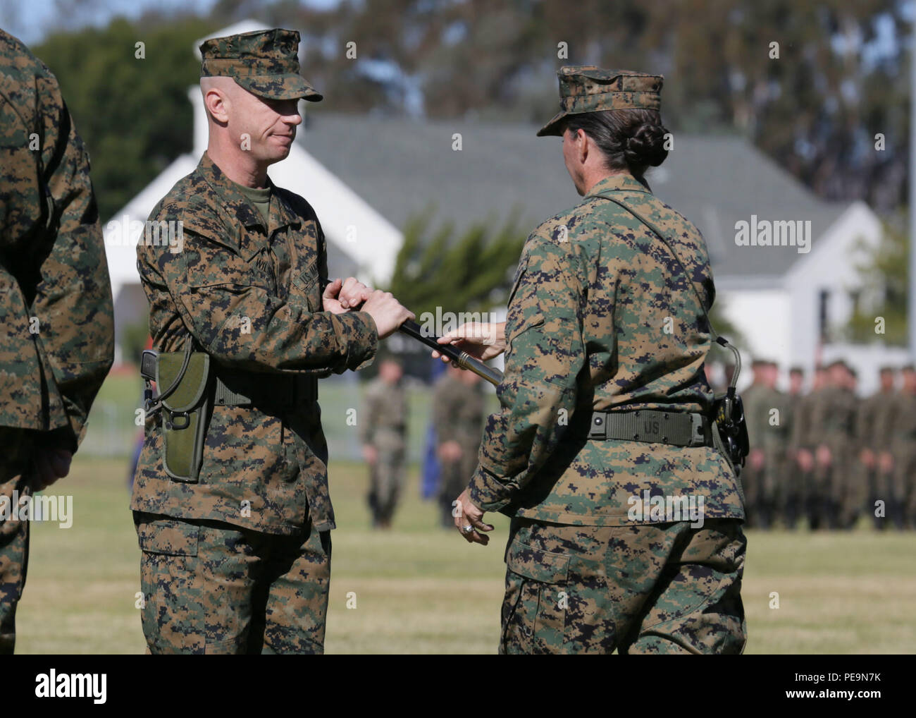 Sgt. Maj. David A. Wilson, sergeant major of I Marine Expeditionary ...