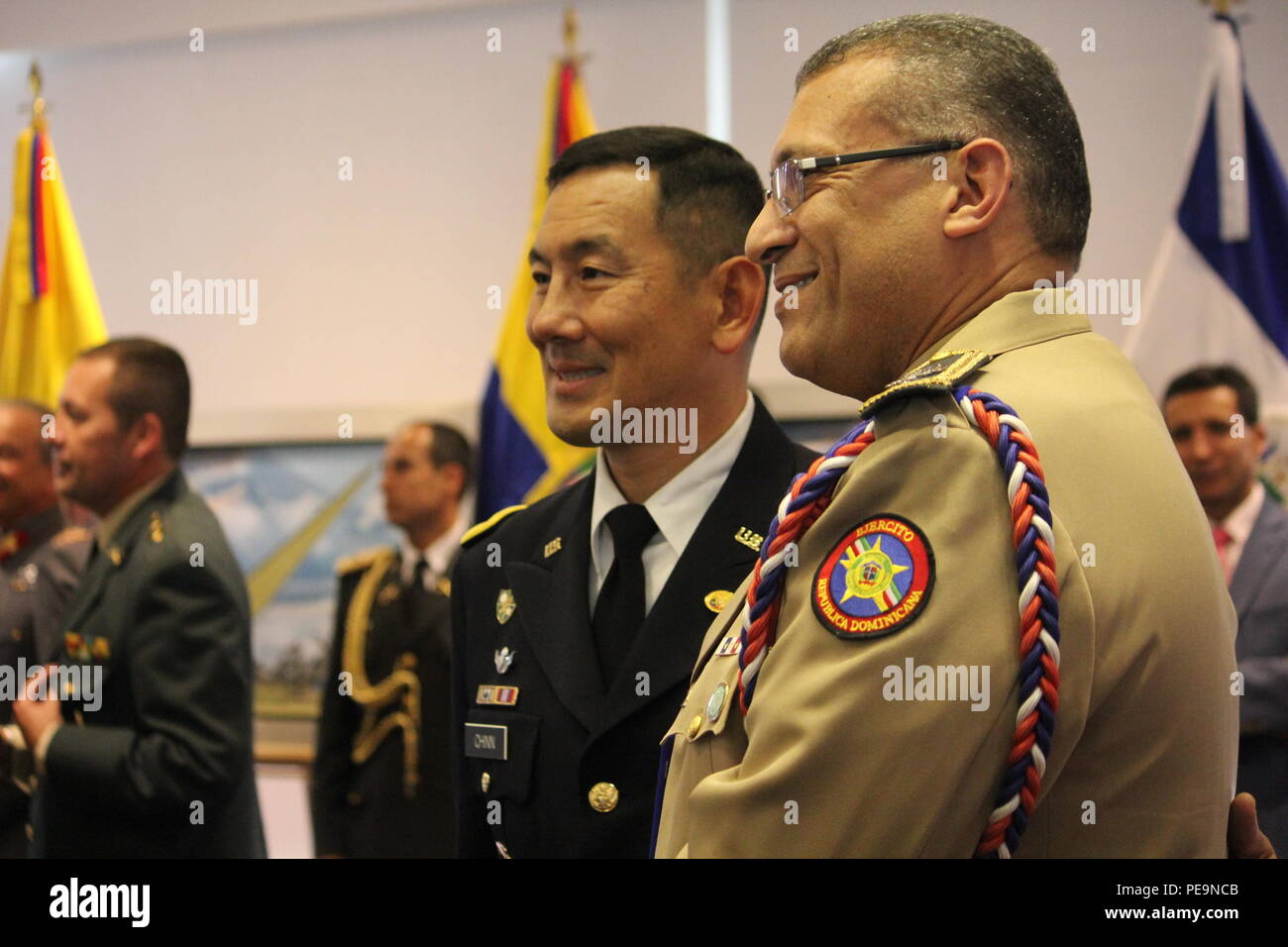 Army South Commanding General Maj. Gen. K.K. Chinn (left) and Maj. Gen ...
