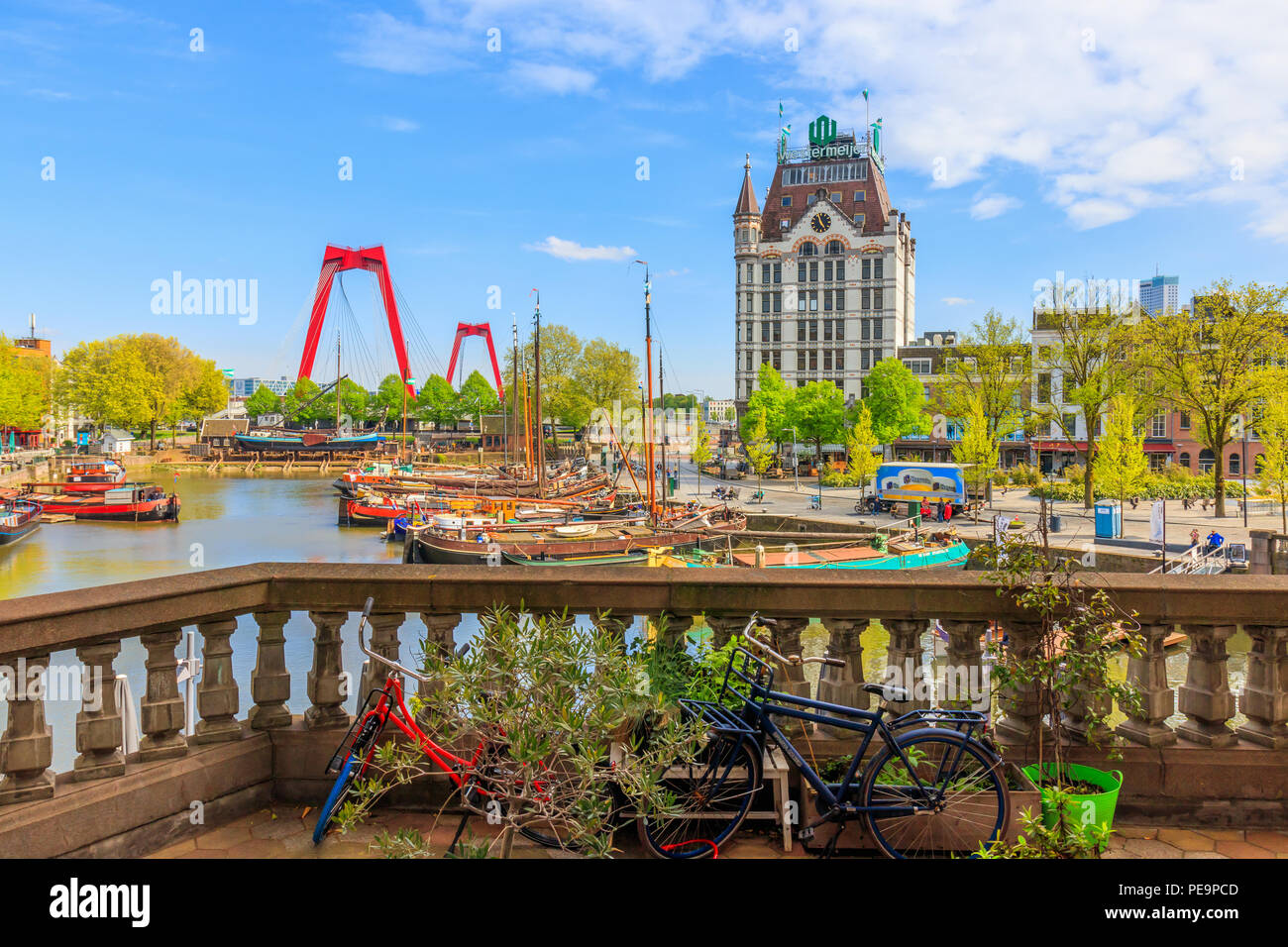 View of Oude Haven in Rotterdam From A Balcony Stock Photo - Alamy