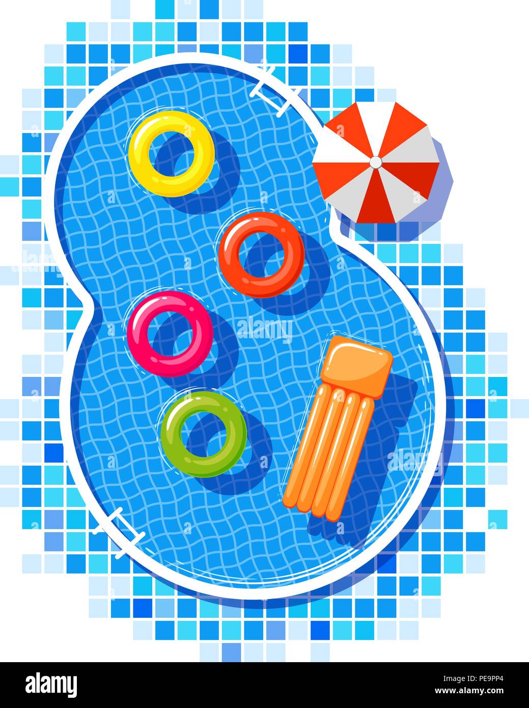Vector illustration of a pool. eps 10 Stock Vector Image & Art - Alamy