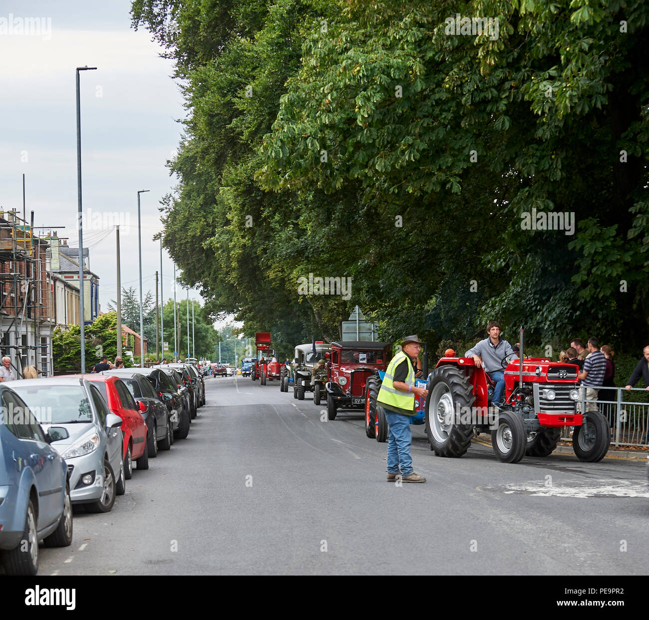 Vehicles on the vintage steam road run at the Driffield Steam Rally ...