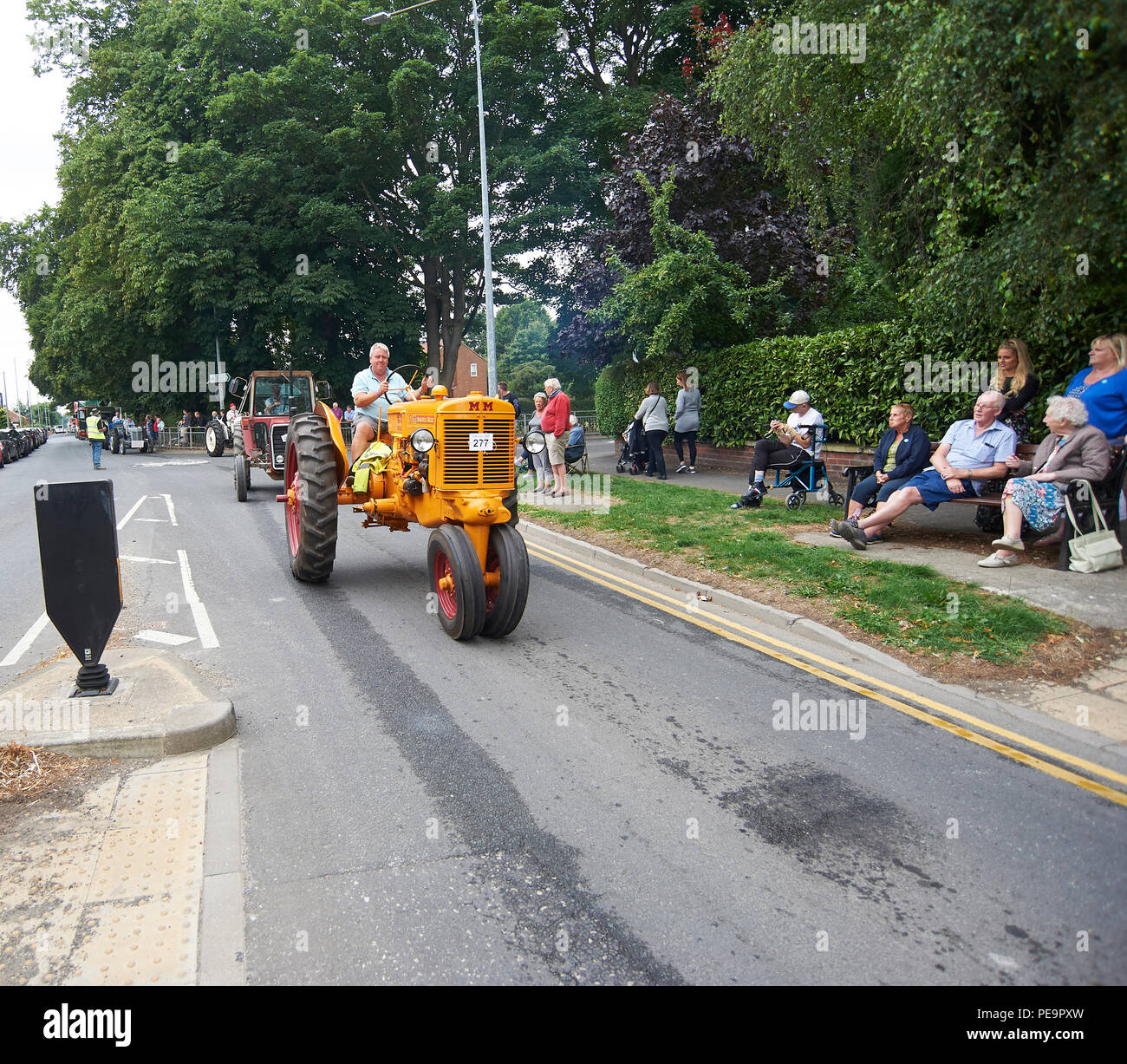 Antique Minneapolis Moline Tractor at the Driffield steam rally road ...