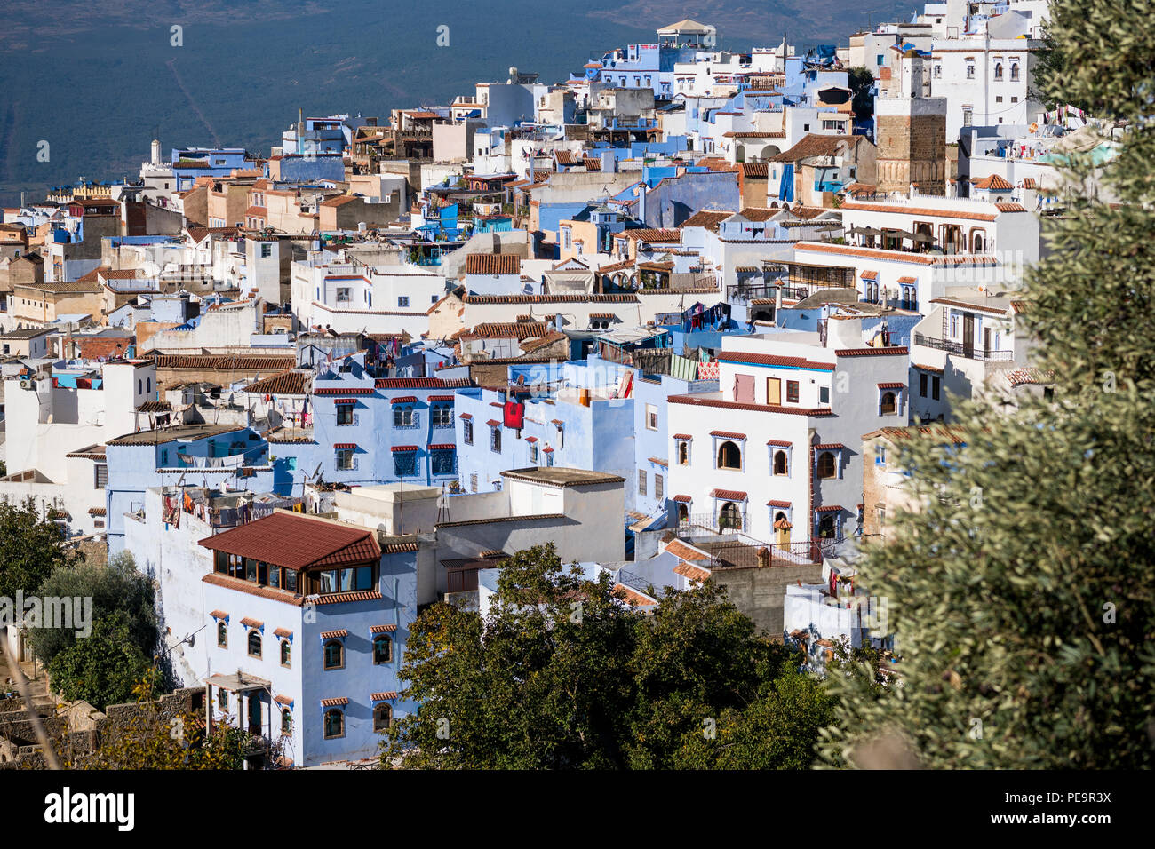 Aerial view of chefchaouen hi-res stock photography and images - Alamy