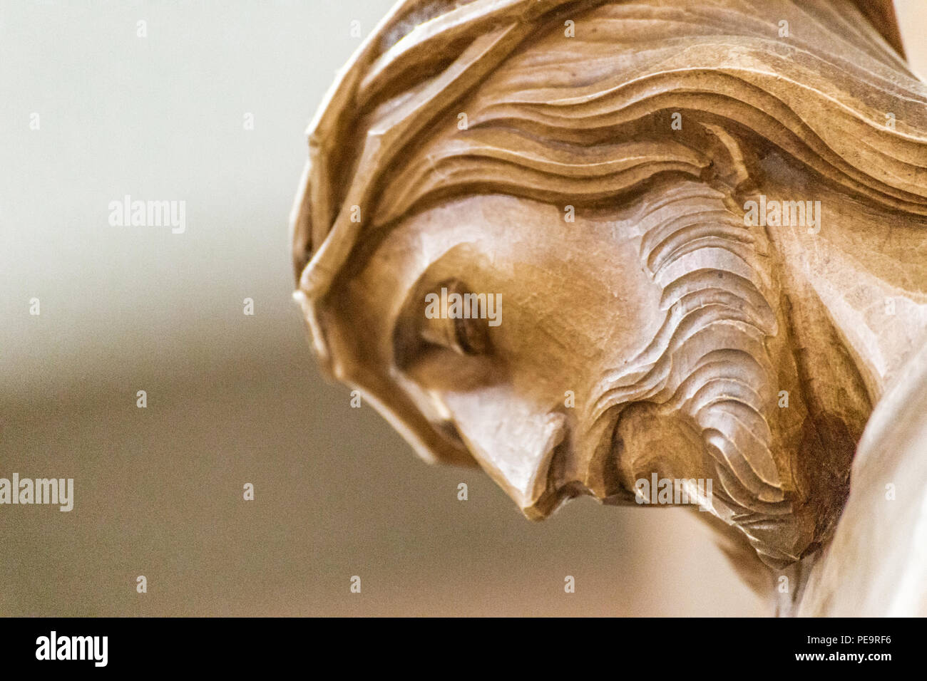 closeup of suffering Jesus Christ crucified on the cross Stock Photo - Alamy