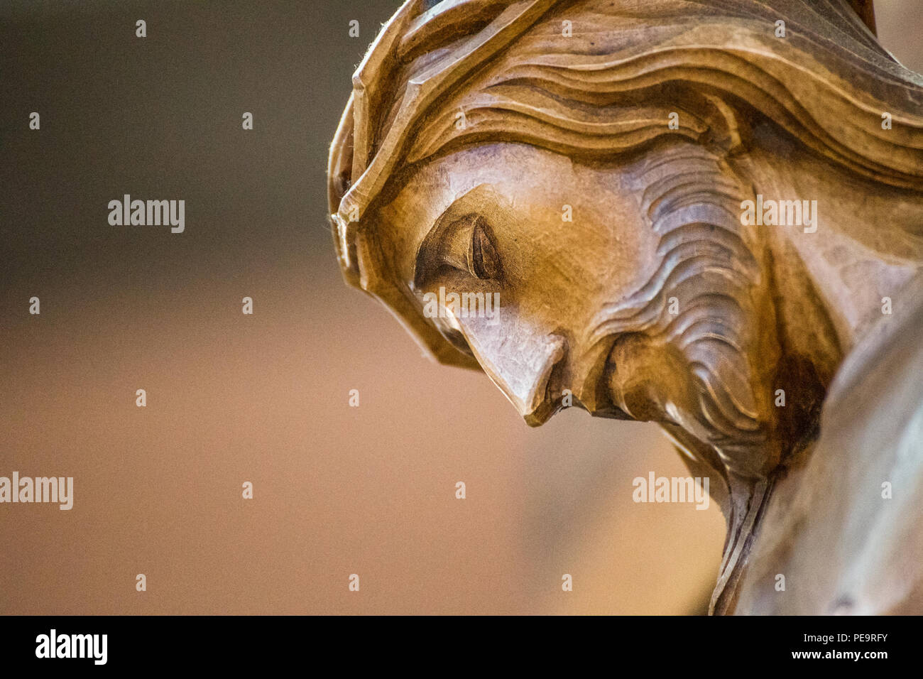 closeup of suffering Jesus Christ crucified on the cross Stock Photo - Alamy