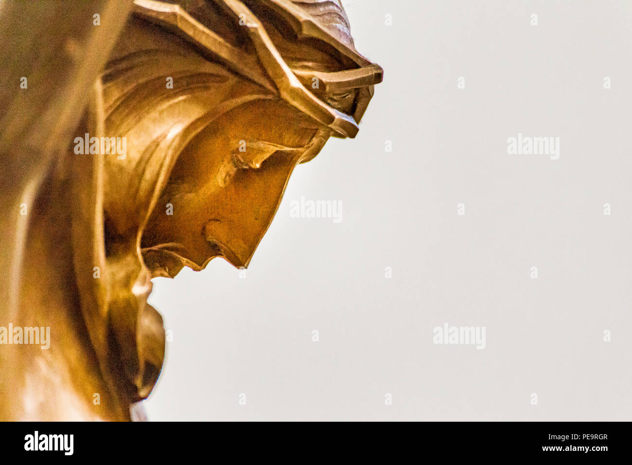 closeup of suffering Jesus Christ crucified on the cross Stock Photo - Alamy